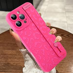 Amazon.com: MOWIME Compatible with iPhone 16 Pro Max Case with Strap Wrist, Cheetah Print ...