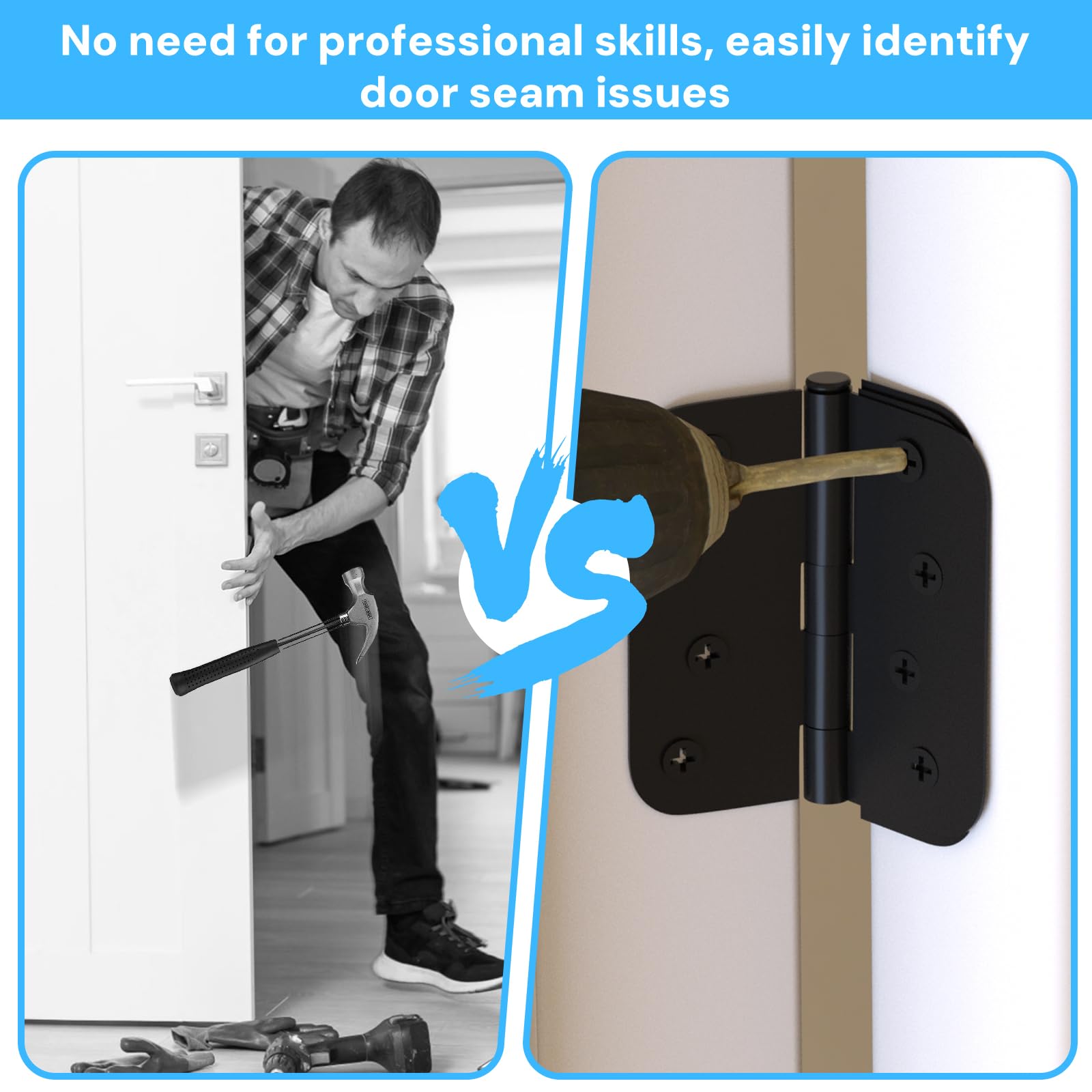 PVC Door Gap Filler Shims , Filling Gaps In Interior Doors Adjusting ...