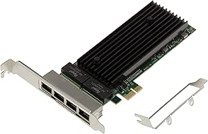 KALEA-INFORMATIQUE PCIe 2.0 x1 Netzwerk-Controller-Karte mit 4 Ports RJ45 Quad GIGABIT ethernet ...