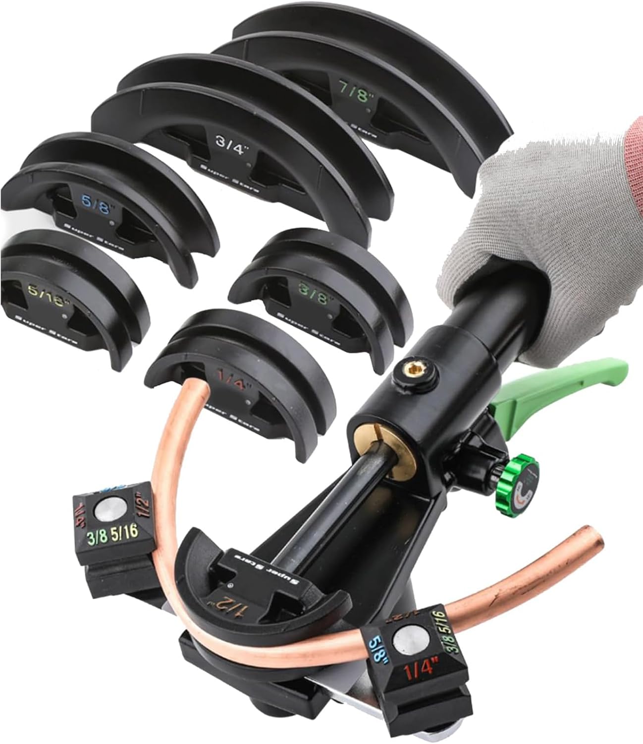 FAcoLL Hydraulic Tubing Bender Kit, 6~22mm (1/4"-7/8") HVAC Copper Pipe ...