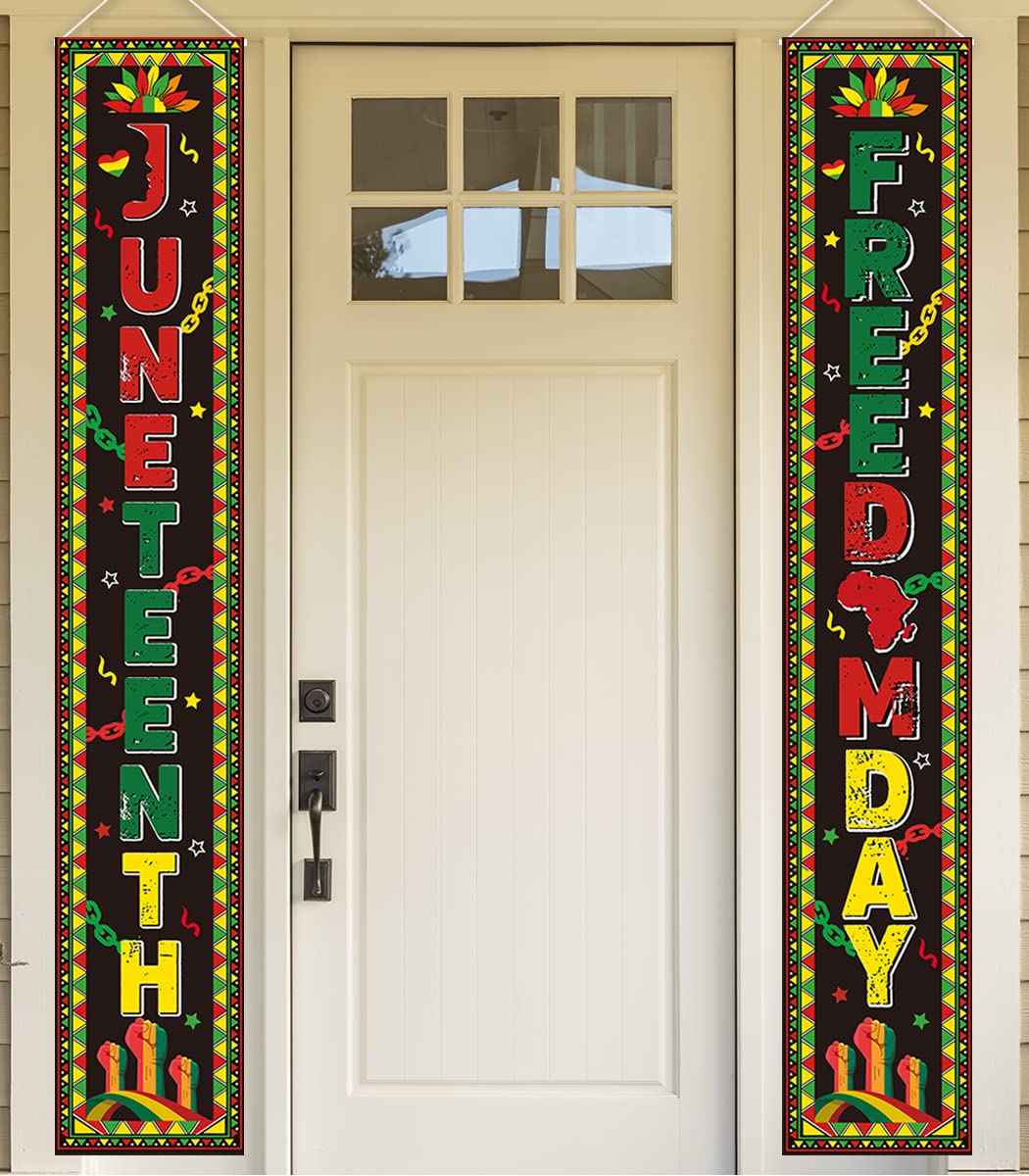 Juneteenth Porch Sign-Freedom Day Party Supplies African American ...