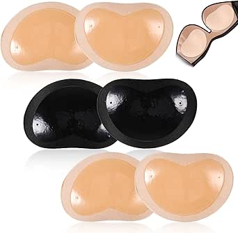 3 Pairs Silicone Bra Pads Inserts Chicken Fillets Bra Inserts Self ...