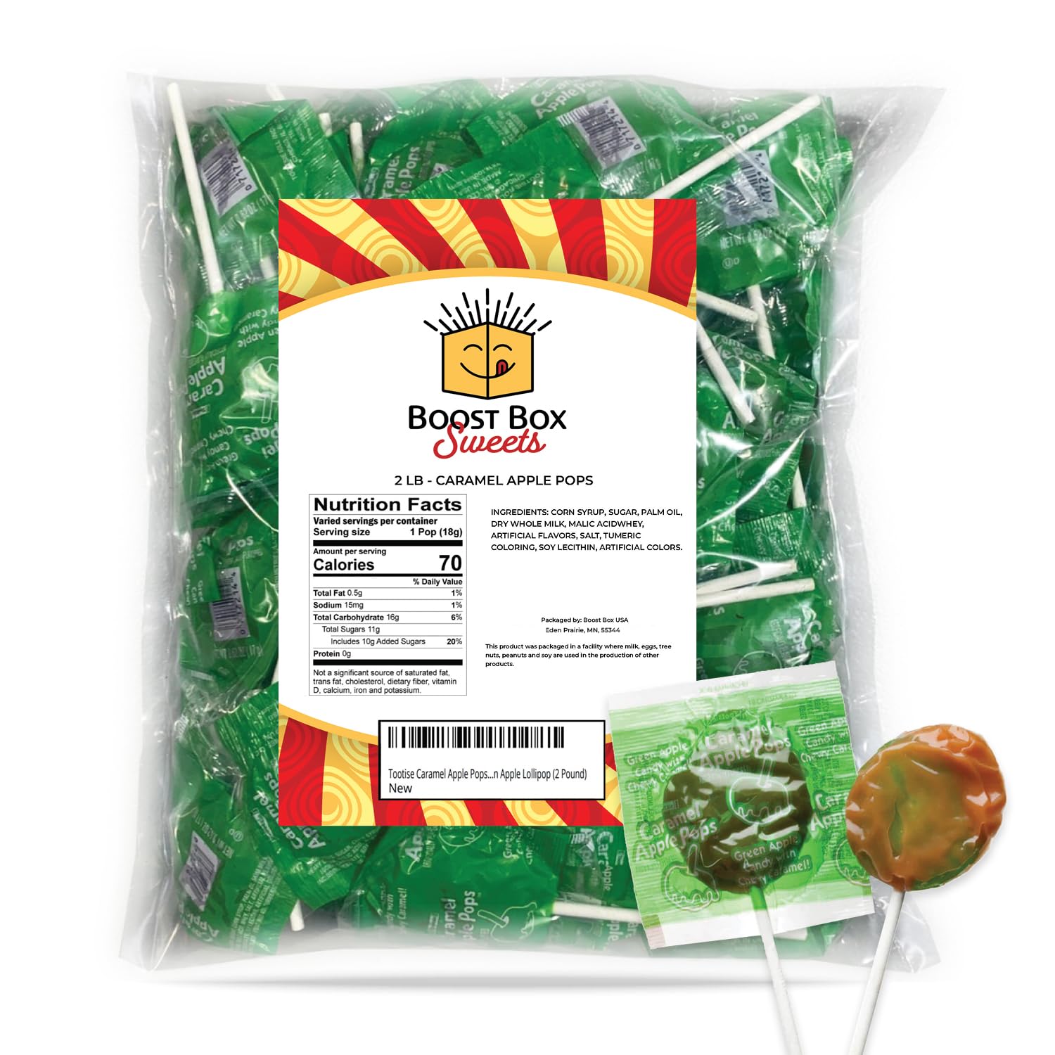 Charms Caramel Apple Pops Charms Assorted Super Blow Pop Lollipops
