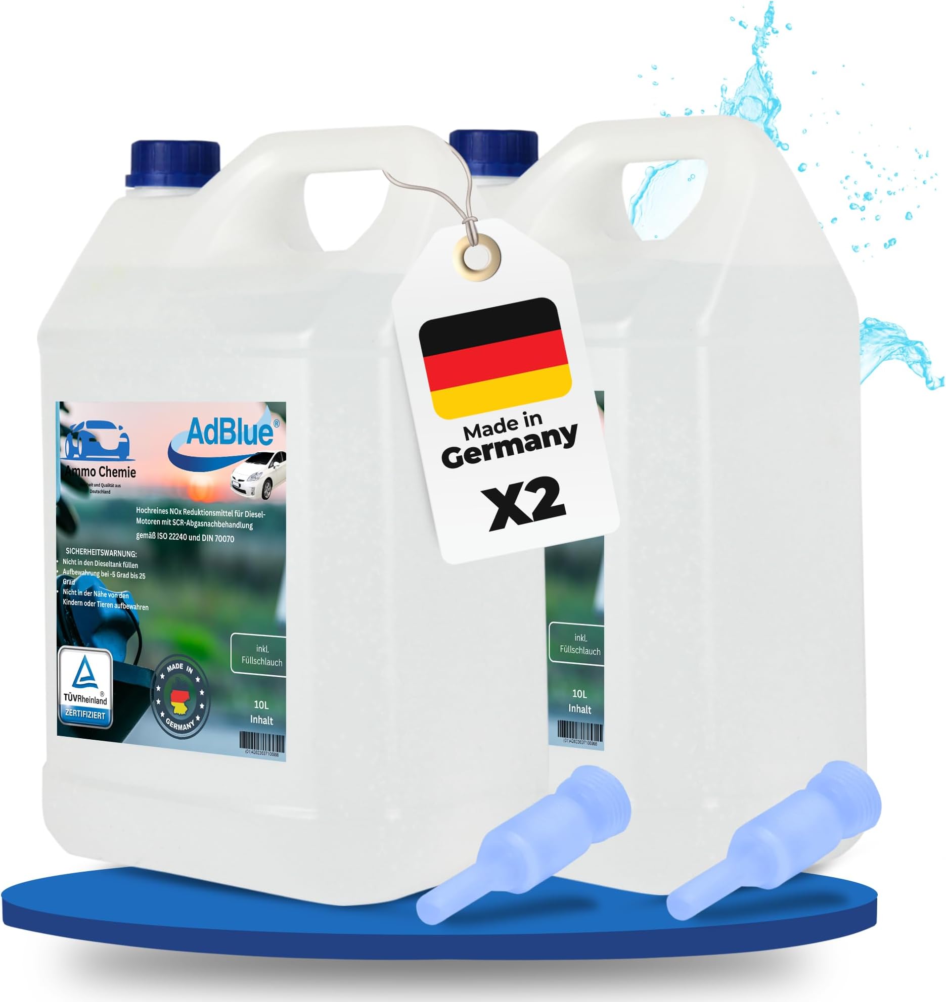 SRM-Design AdBlue 1000 Liter IBC Ad Blue Harnstofflösung ISO22241 NEU ...