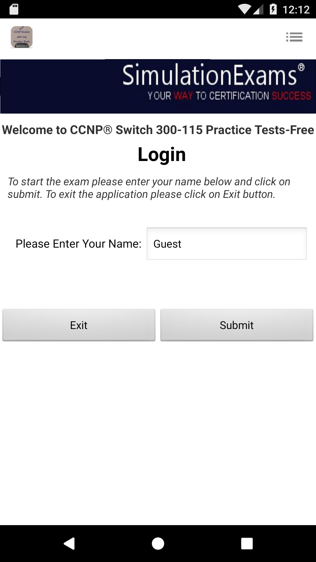 CCNP Switch Practice Tests-Free:Amazon.com:Appstore for Android