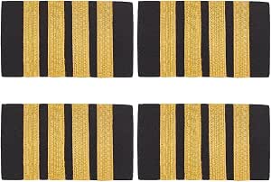 Amazon.com: MAYJOYDIY 2 Pairs Pilot Uniform Epaulets Captain Shoulder ...