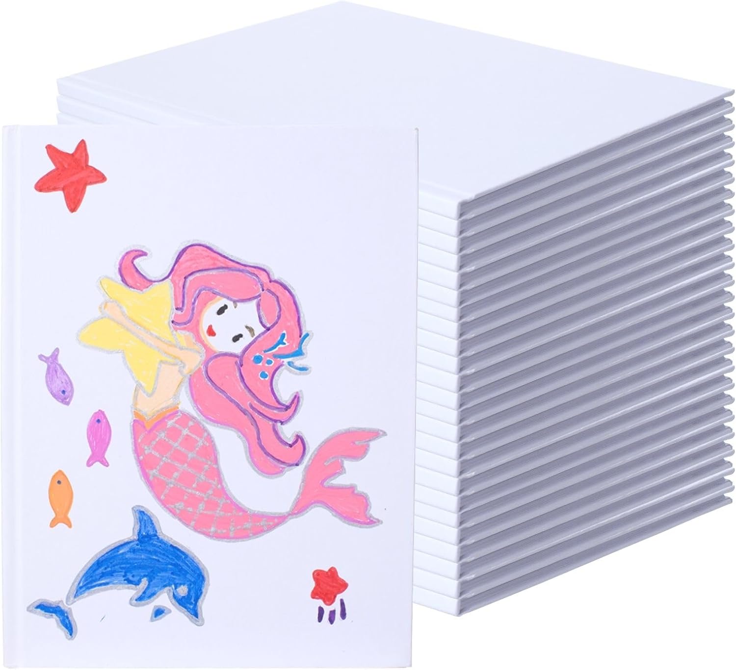 Amazon.com : Litpoetic 24 Count Blank Hardcover Books for Kids to Write ...