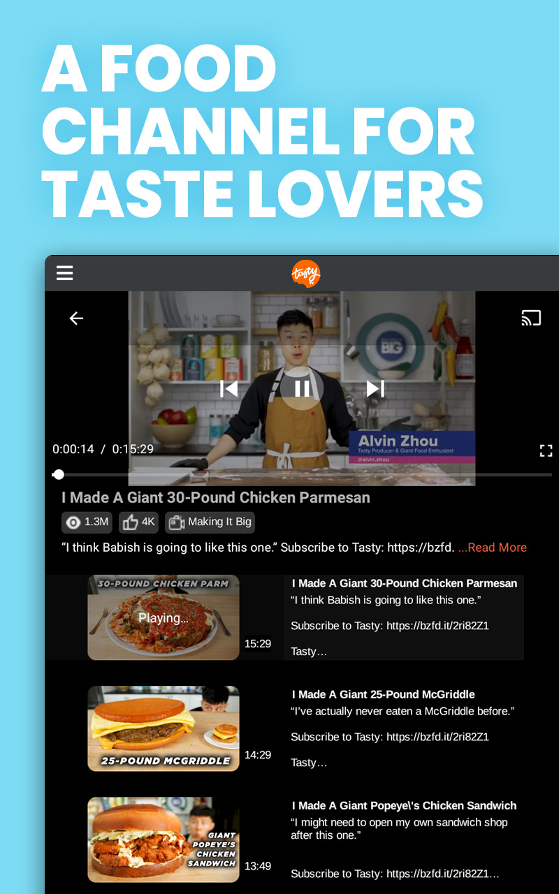 Tasty TV-Amazonアプリストアのアプリ