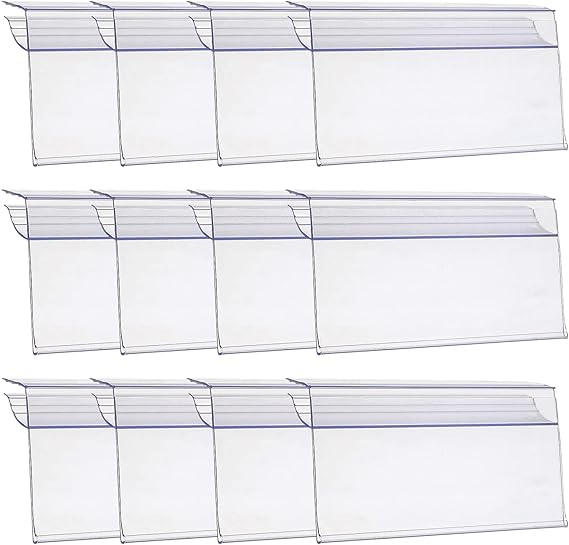 iplusmile 30pcs Clear Plastic Label Holder Retail Shelf Tag Clips ...
