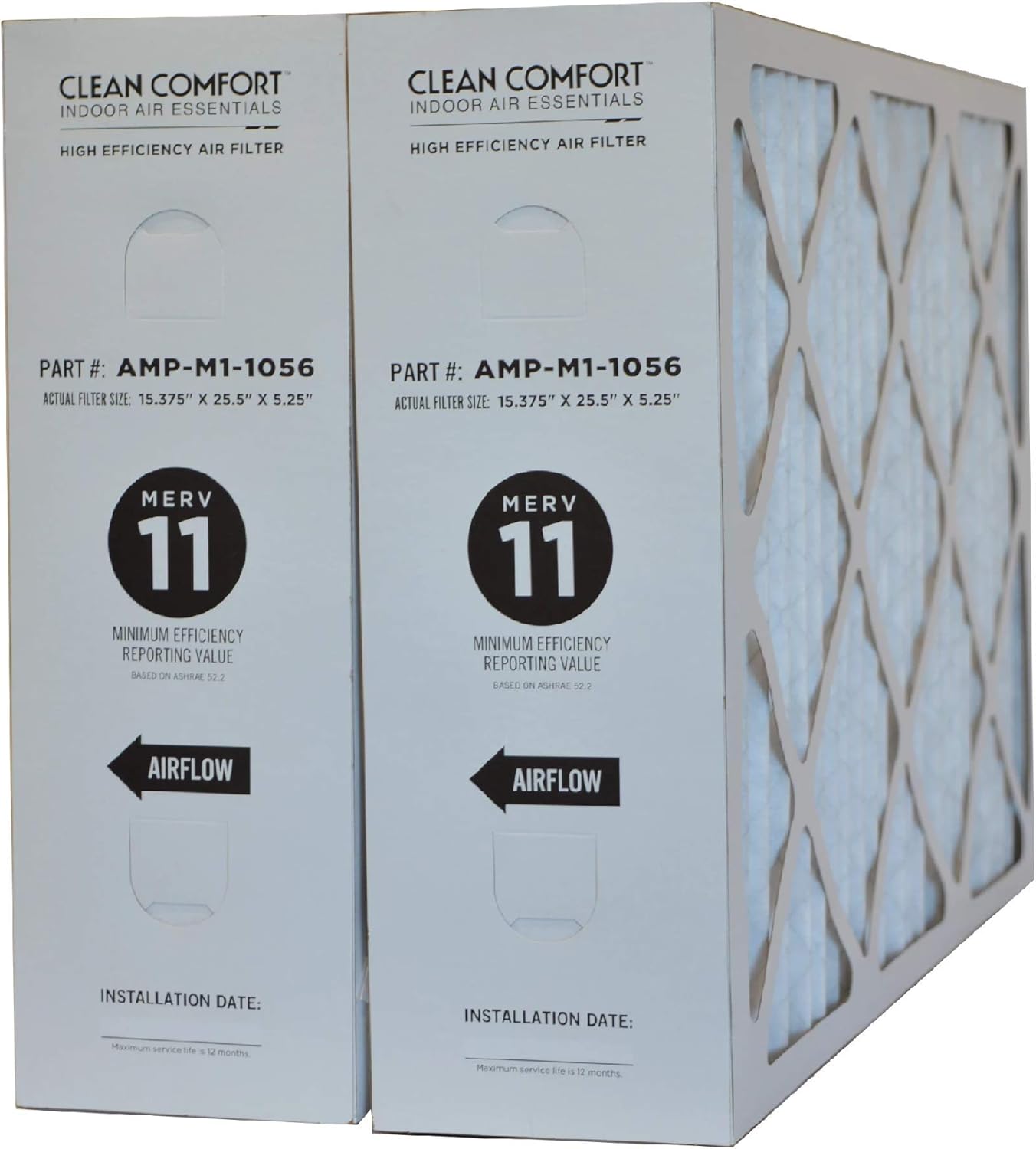 Clean Comfort AMP-M1-1056 Furnace Filter MERV 11. Fits Clean Comfort ...