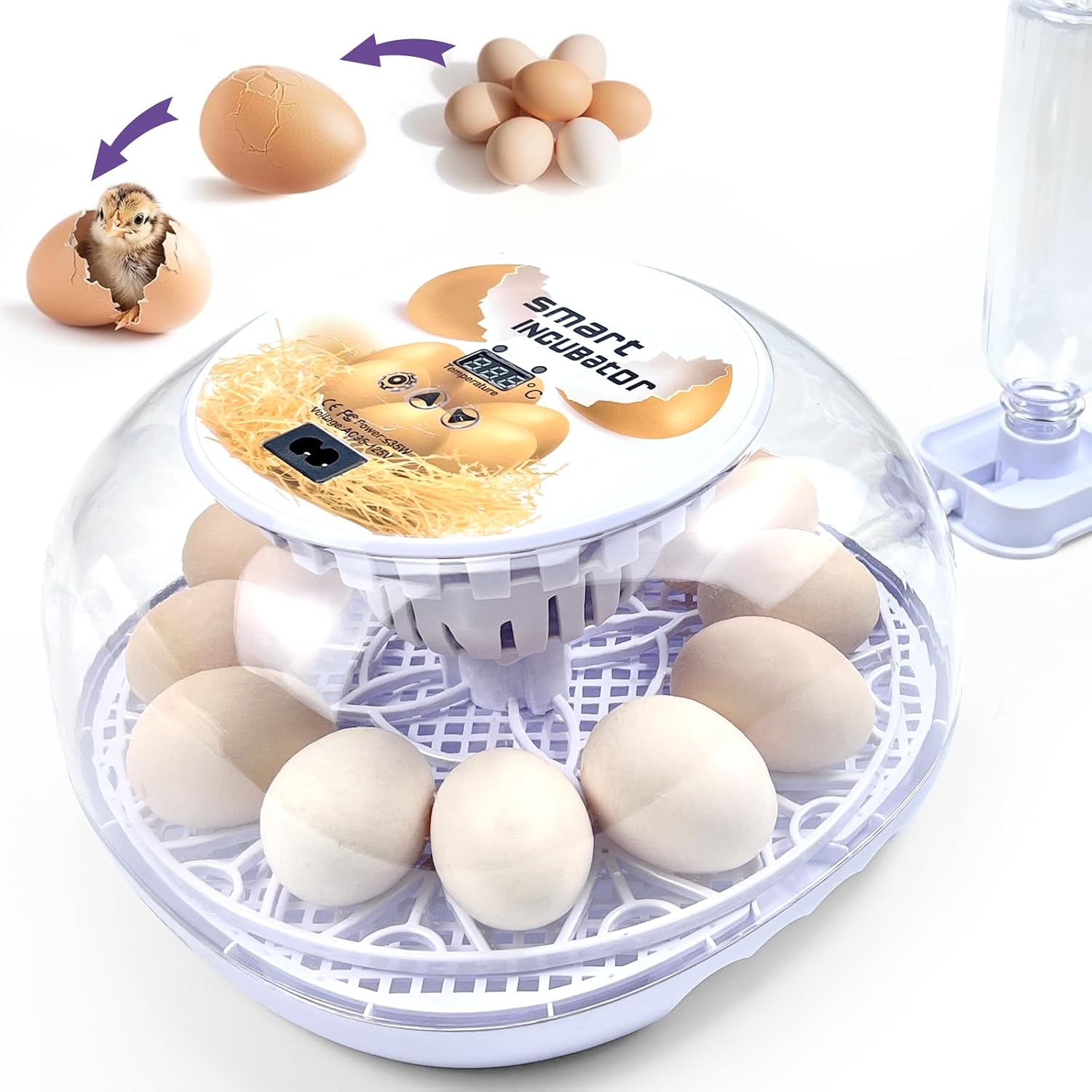 12 Egg Incubators for Hatching Eggs | with Auto Egg Turner, Temp ...
