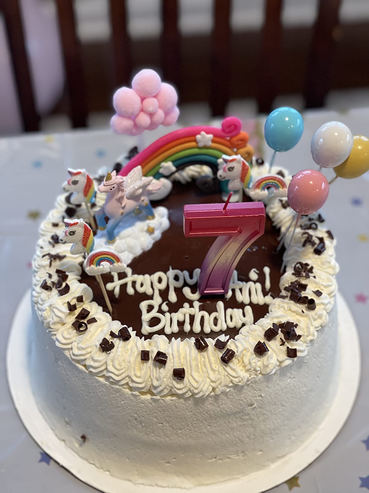 $1/mo - Finance GET FRESH Rainbow Number Seven Candle on Stick ...