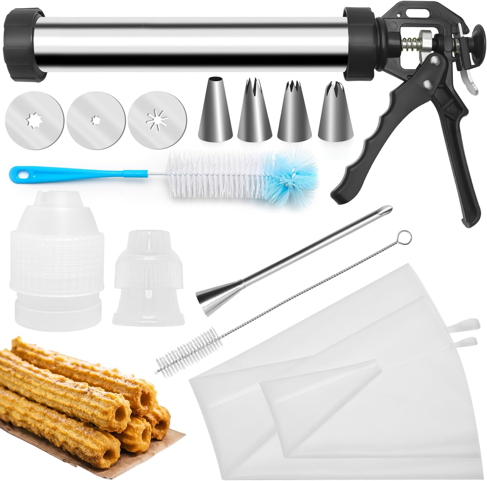 Amazon.com: SIRCLES Churro Maker Machine Kit - Large & Durable ...