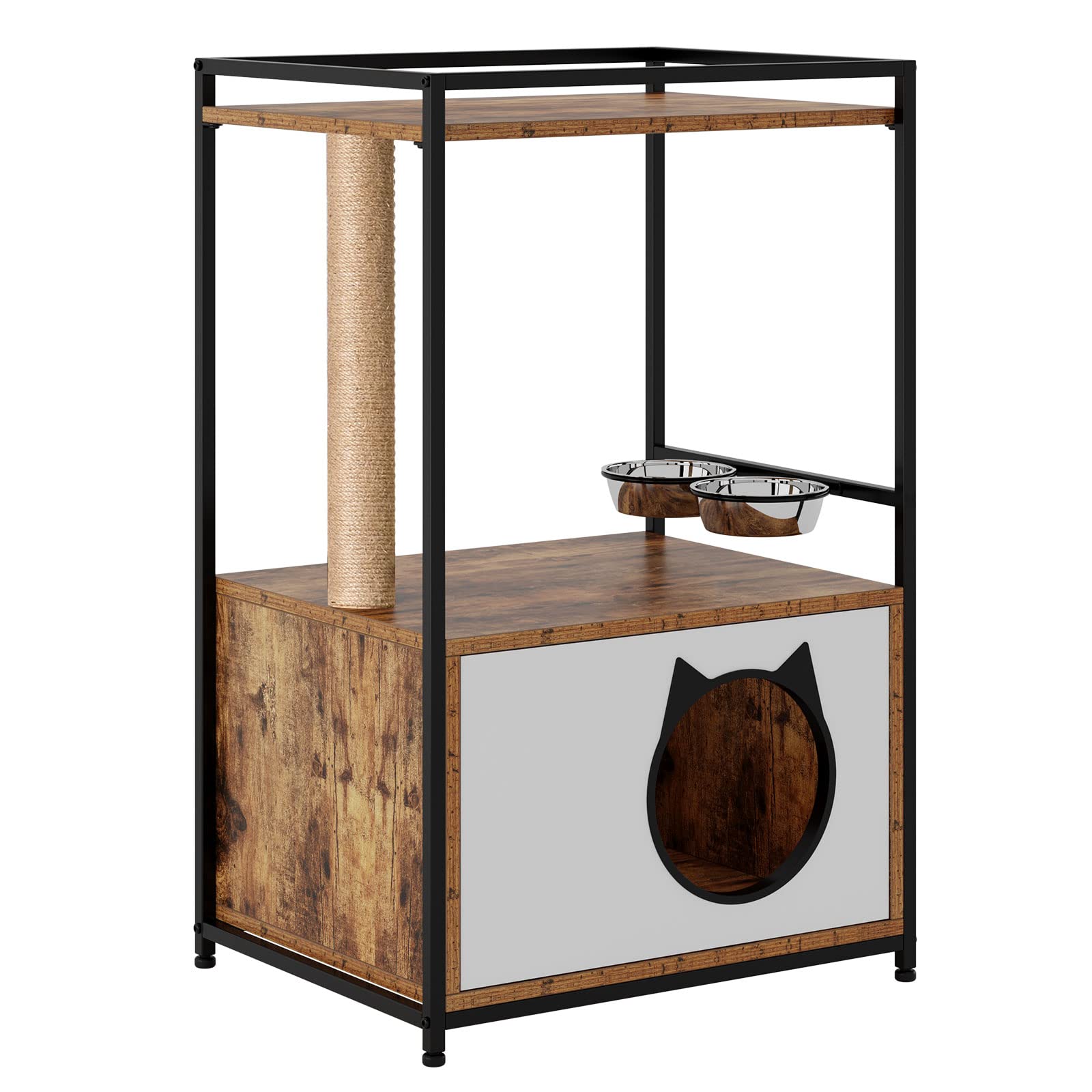 Snapklik.com : Soges Cat Tree Cat Condo, Industrial Cat Cabinet