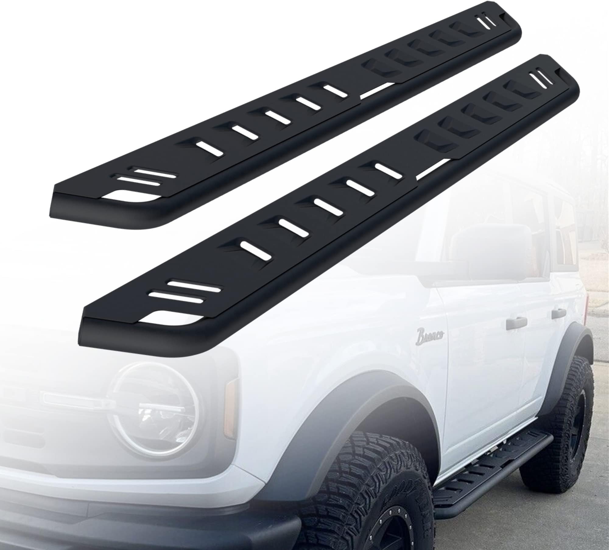 Amazon.com: RYNOSKIN Running Boards Fits 2021-2024 Ford Bronco 4 Door ...