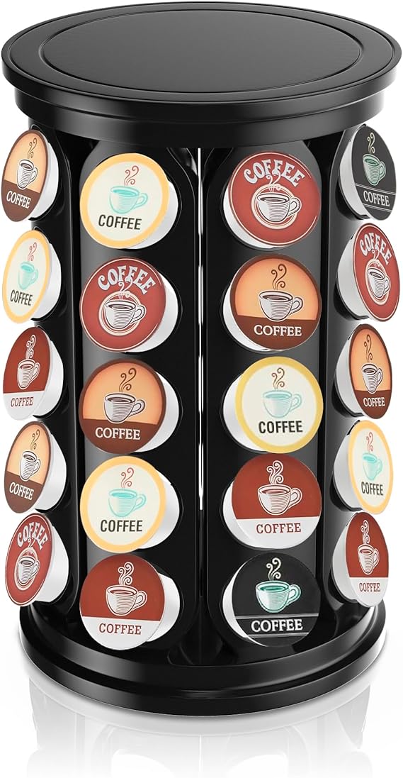 Amazon.com: K Cup Holder, Coffee Pod Carousel Organizer K Cup Stand ...