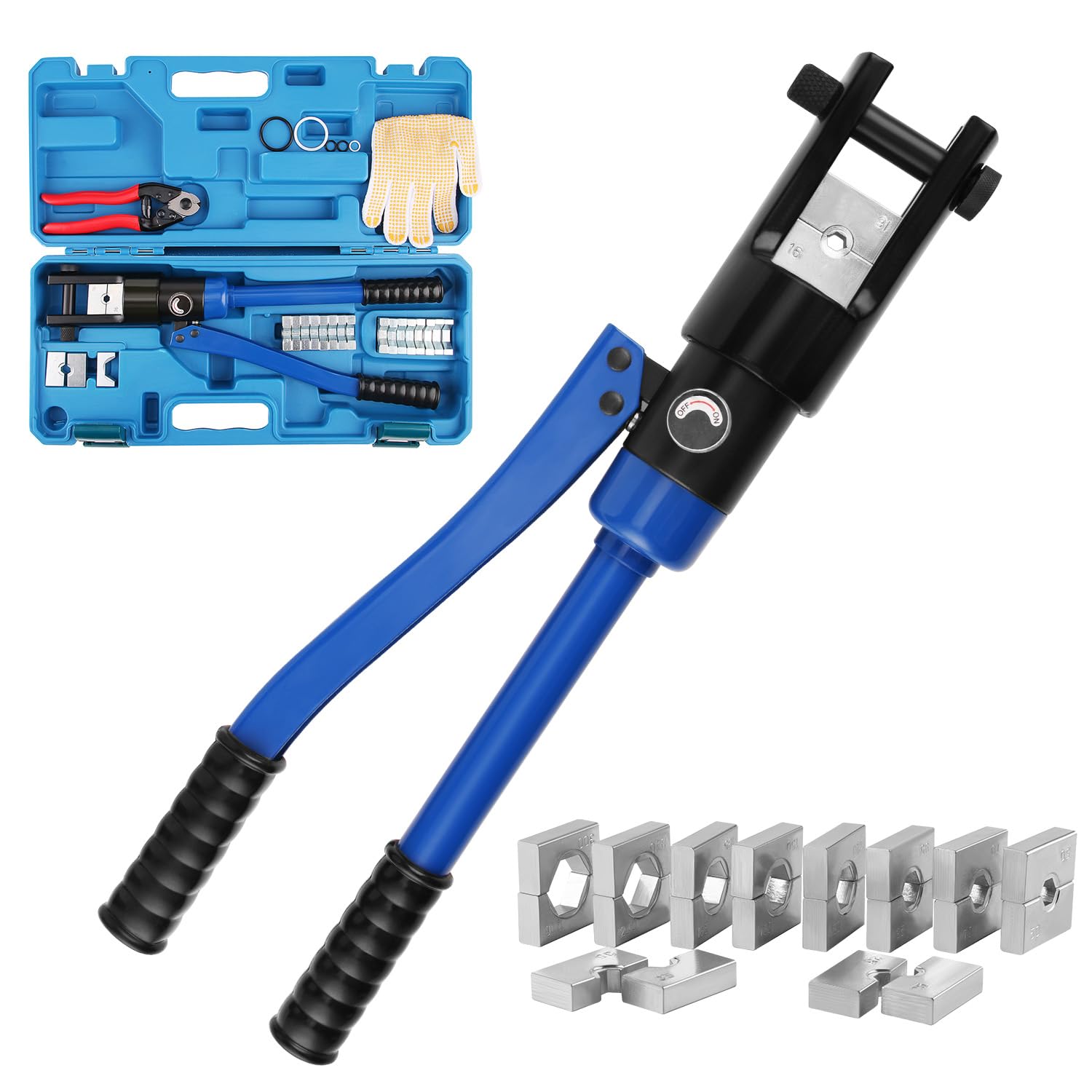 Buy Lichamp19 Packs Hydraulic Cable Lug Tool with durable case, 4 AWG ...