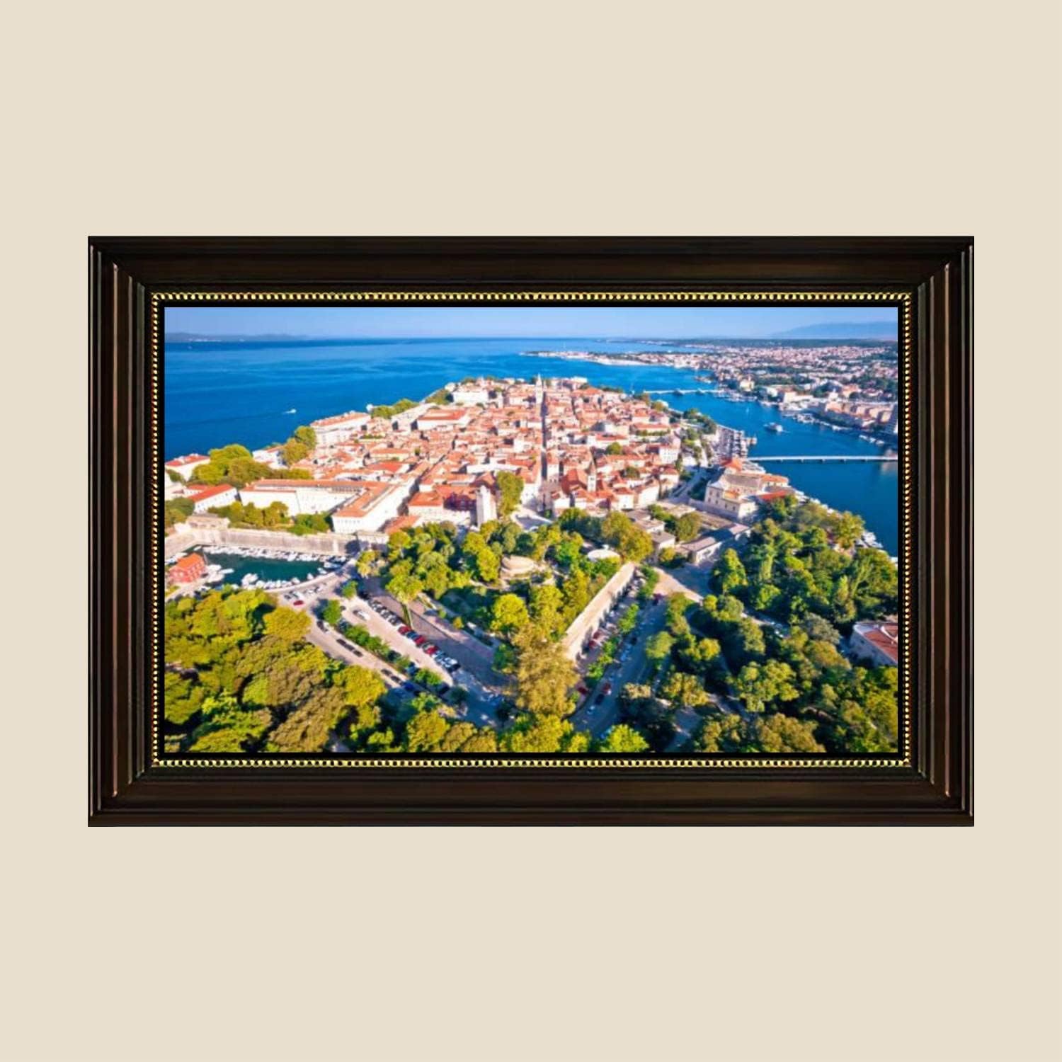 Amazon.com: Skipvelo Canvas Wall Art Prints Zadar city walls historic ...