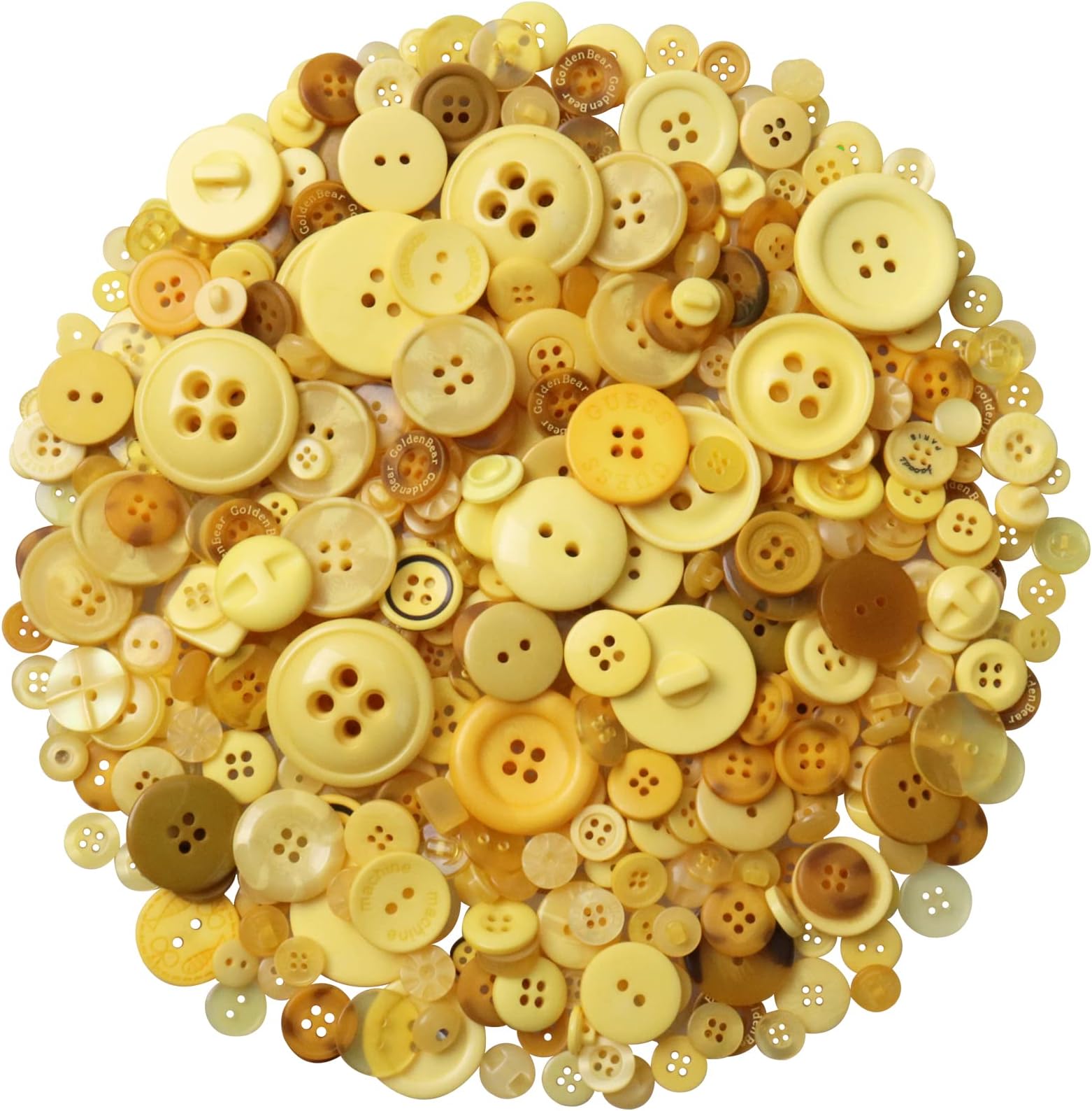 Amazon.com: Tnstk 350 Pcs Buttons Resin Buttons 2 and 4 Holes Assorted ...