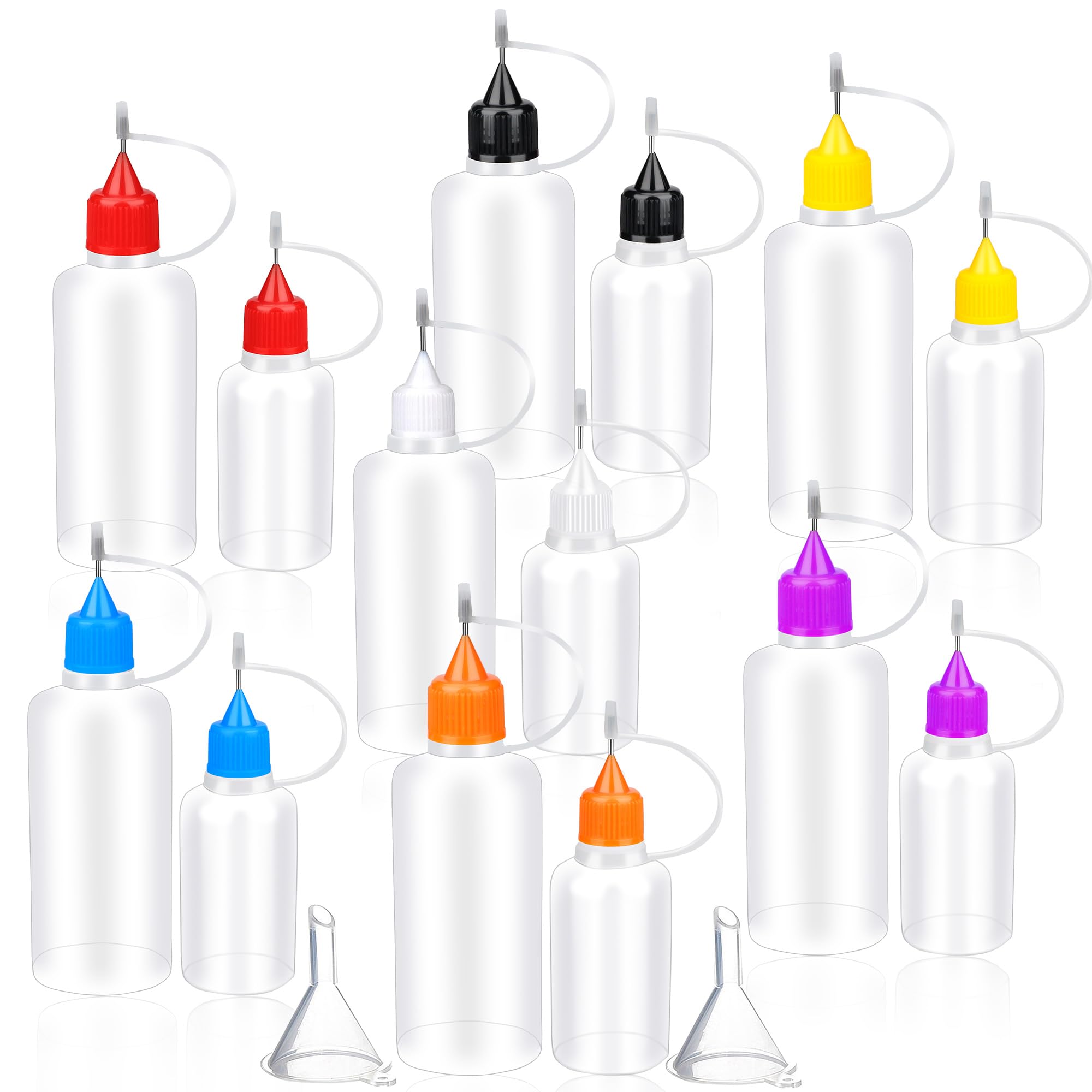 Amazon.com: Dulinkas 14 Pcs Precision Tip Applicator Bottles 7 Colors ...