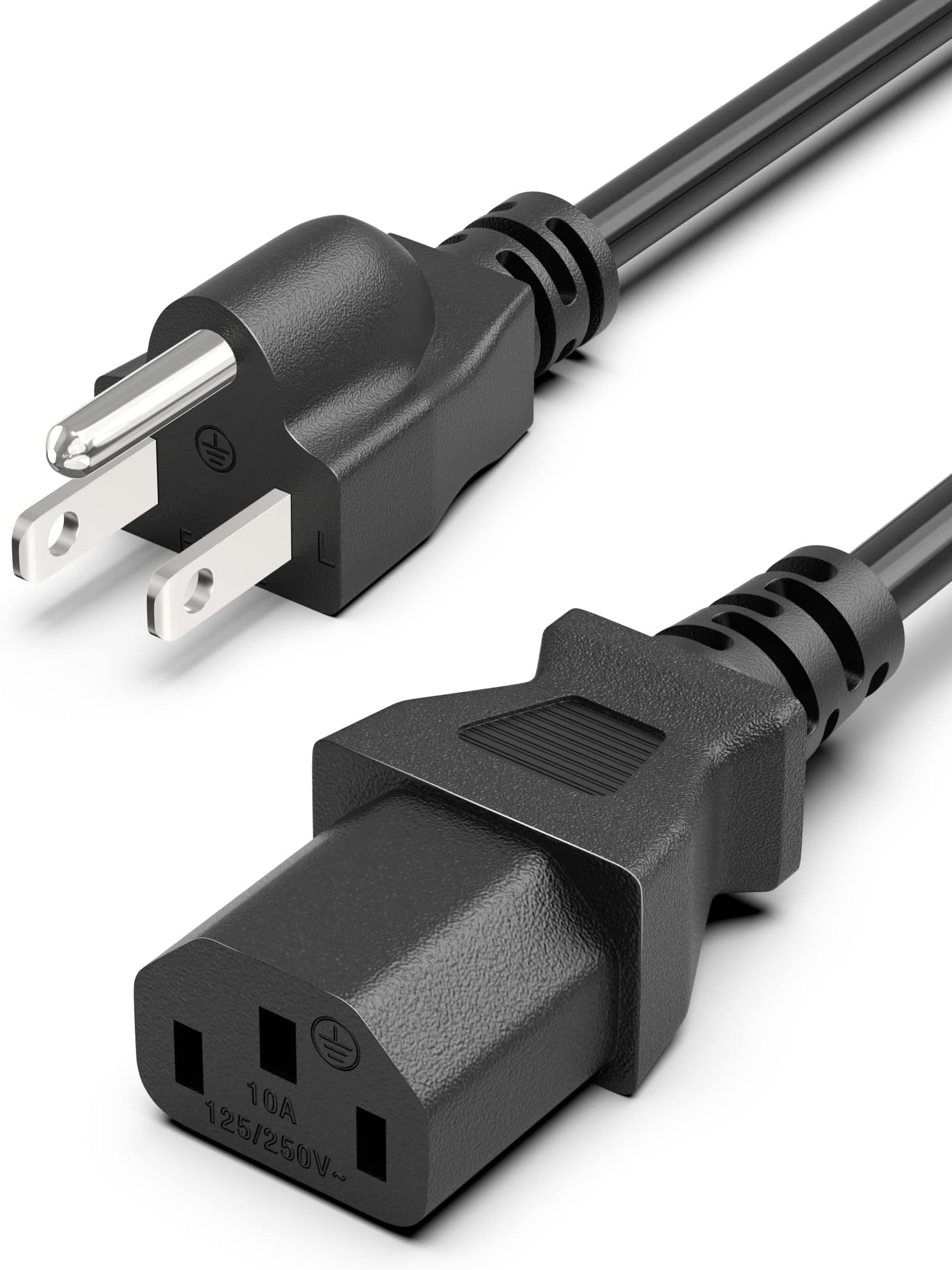 Amazon.com: TNP AC Power Cable Computer Monitor Cord 15 Feet 10a 125v 3 ...
