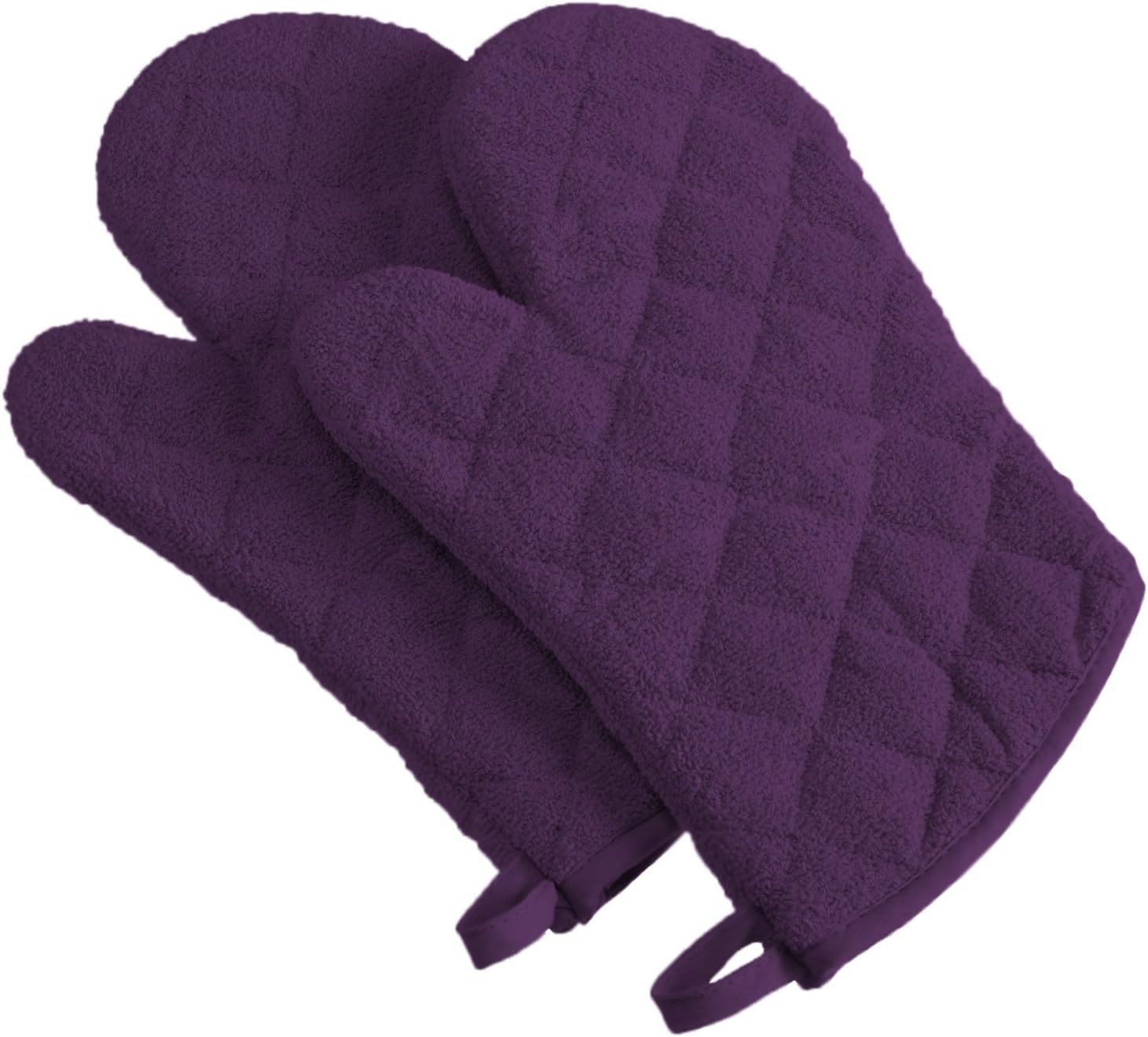 Amazon.com: Oven Mitts, Premium Heat Resistant Kitchen Gloves Cotton ...