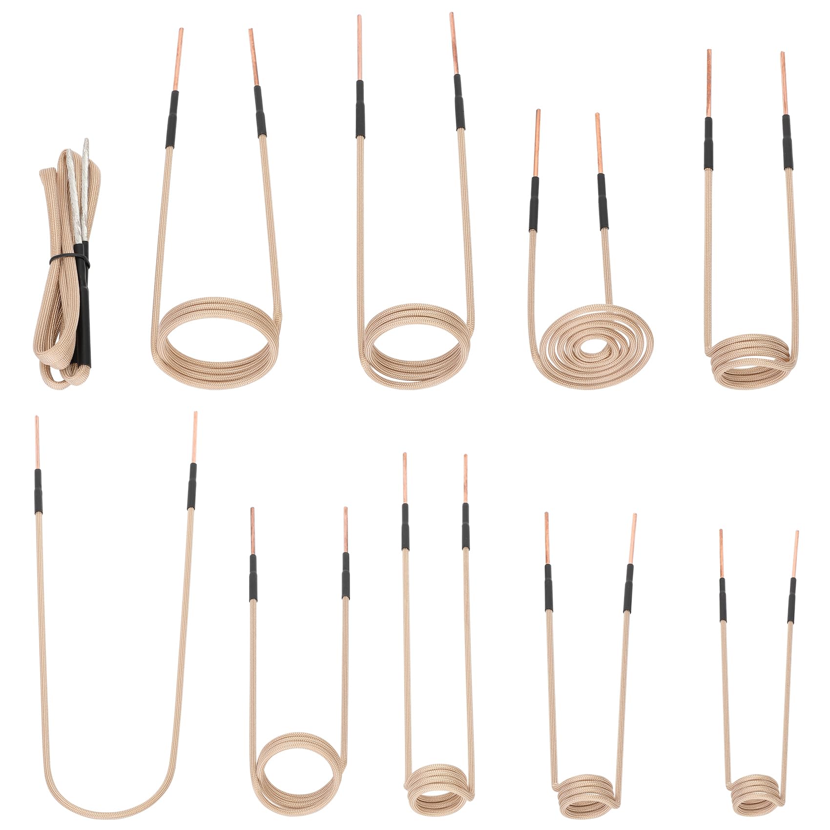 Induction Heater Coil Kit, 10 ps Of Induction Heater Coils In a Variety ...