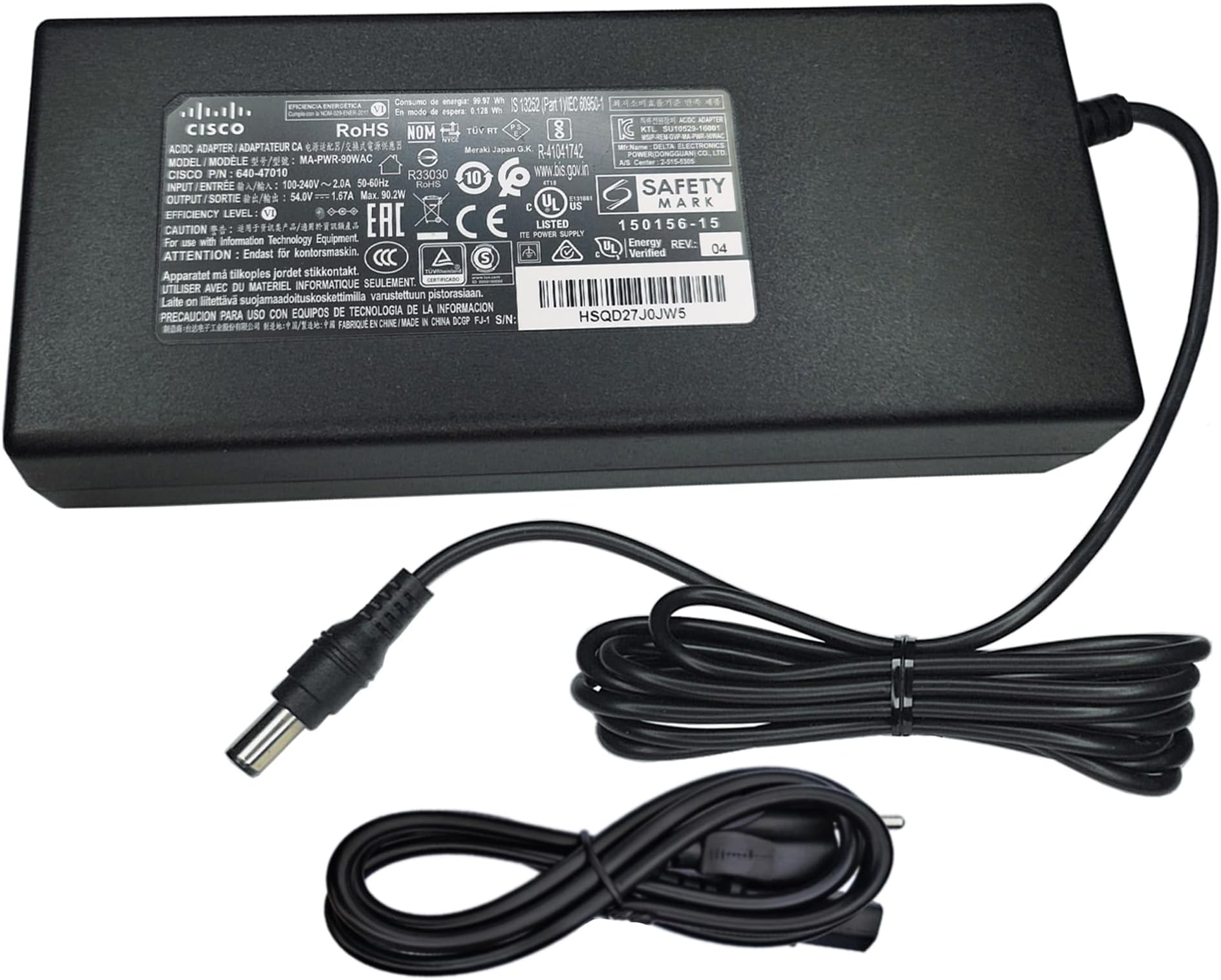 Amazon.com : OEM Genuine MA-PWR-50WAC 54V 0.92A 50W AC/DC Adapter ...