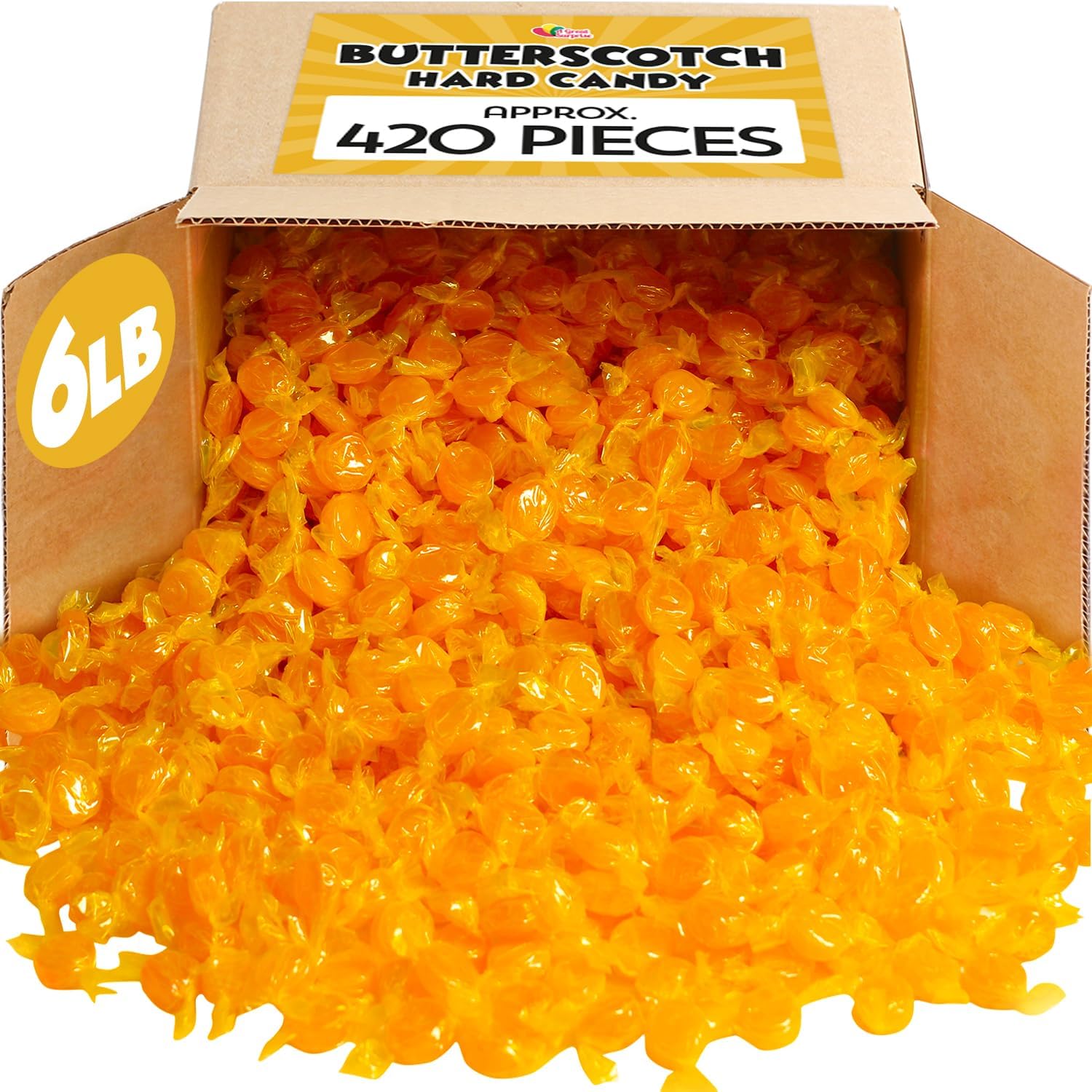 Amazon.com : Butterscotch Hard Candy - 6 Pounds - Individually Wrapped ...
