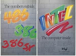 Amazon.com: 1991 Vintage Two Page Print Advertisement for Intel 486 ...