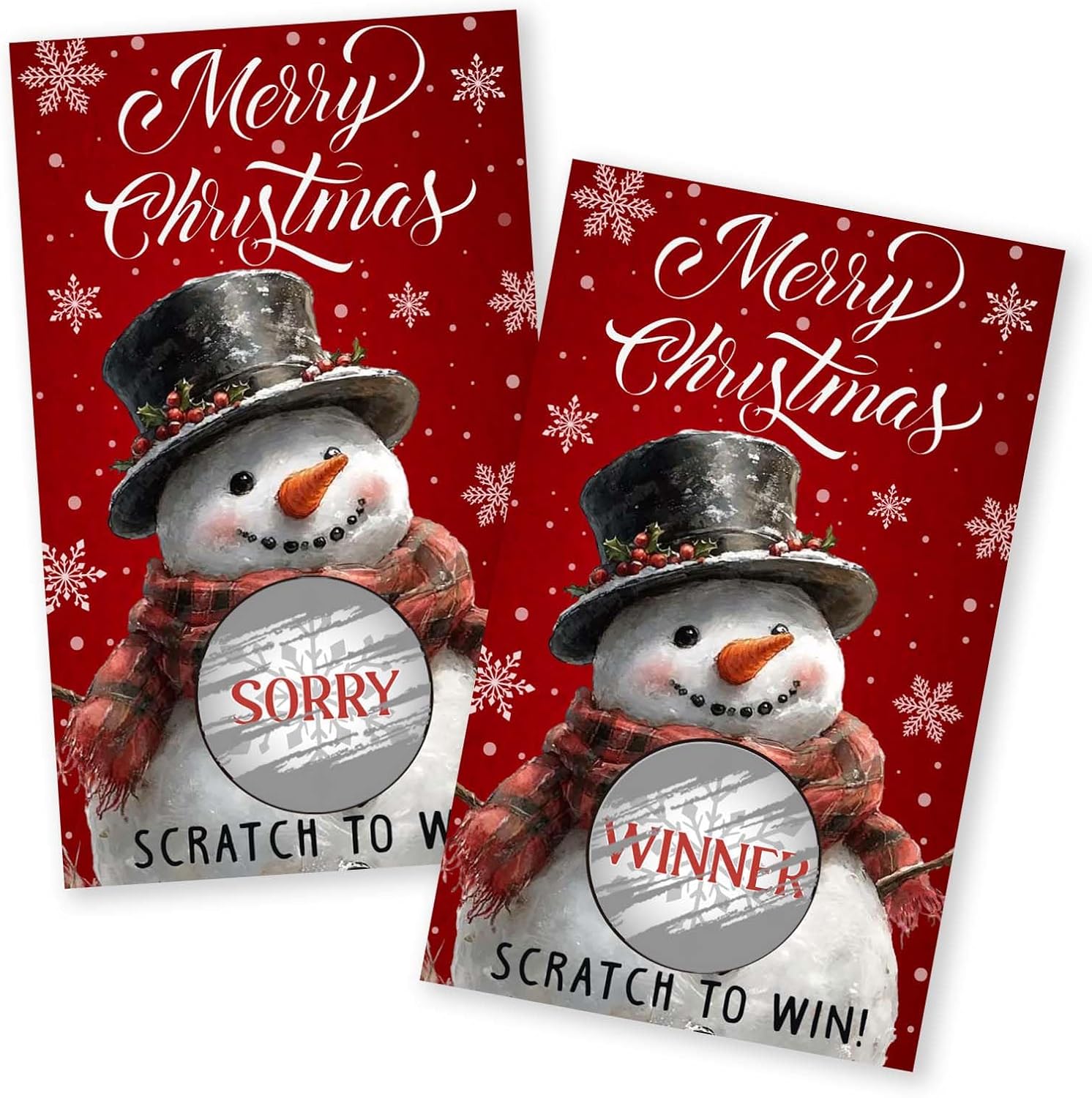 Amazon.com: Kqfdr Christmas Scratch Off Cards - 40 Pcs Christmas ...