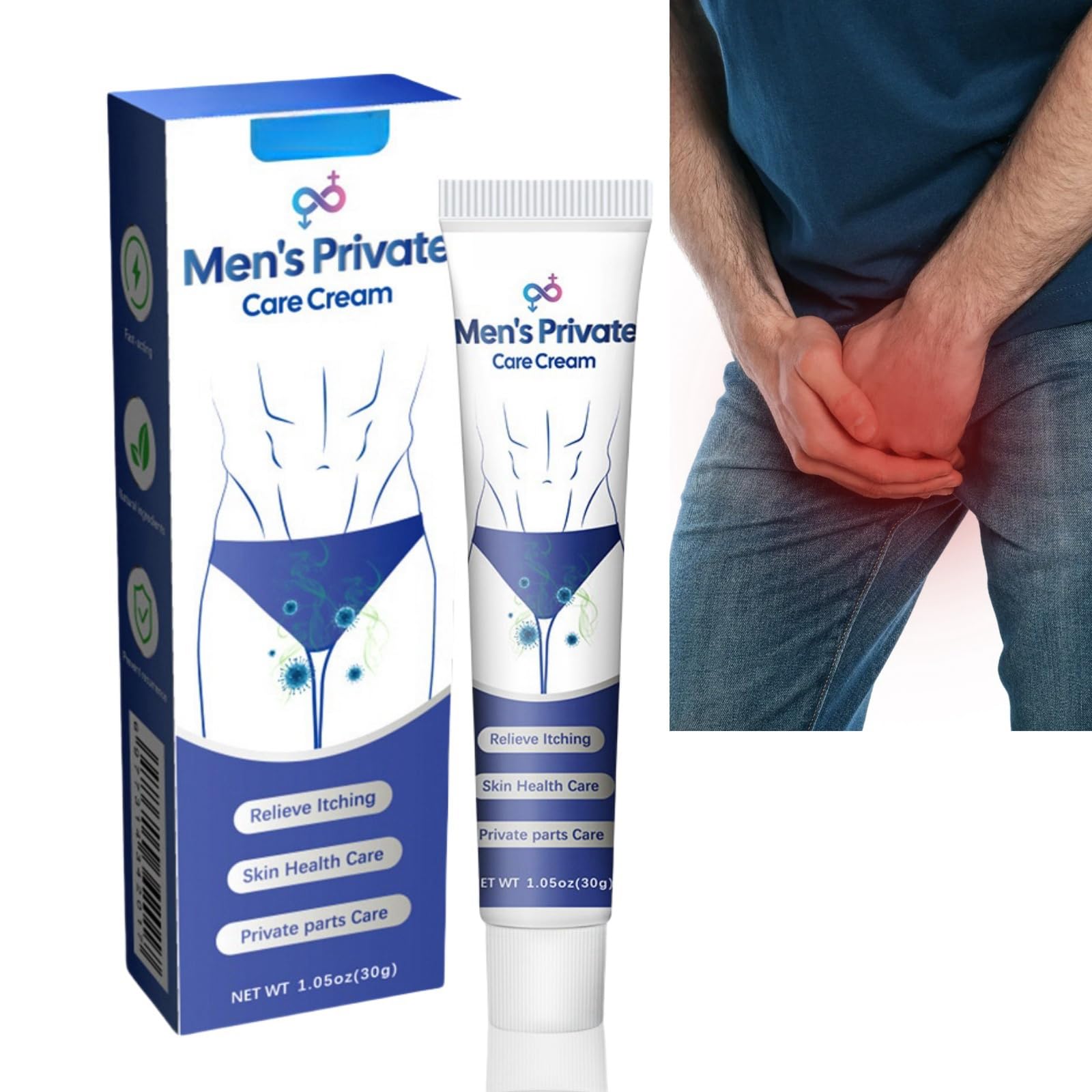 Private Cream for Men,Anti Itching Cream,Cream for Itchy Skin,Skin ...