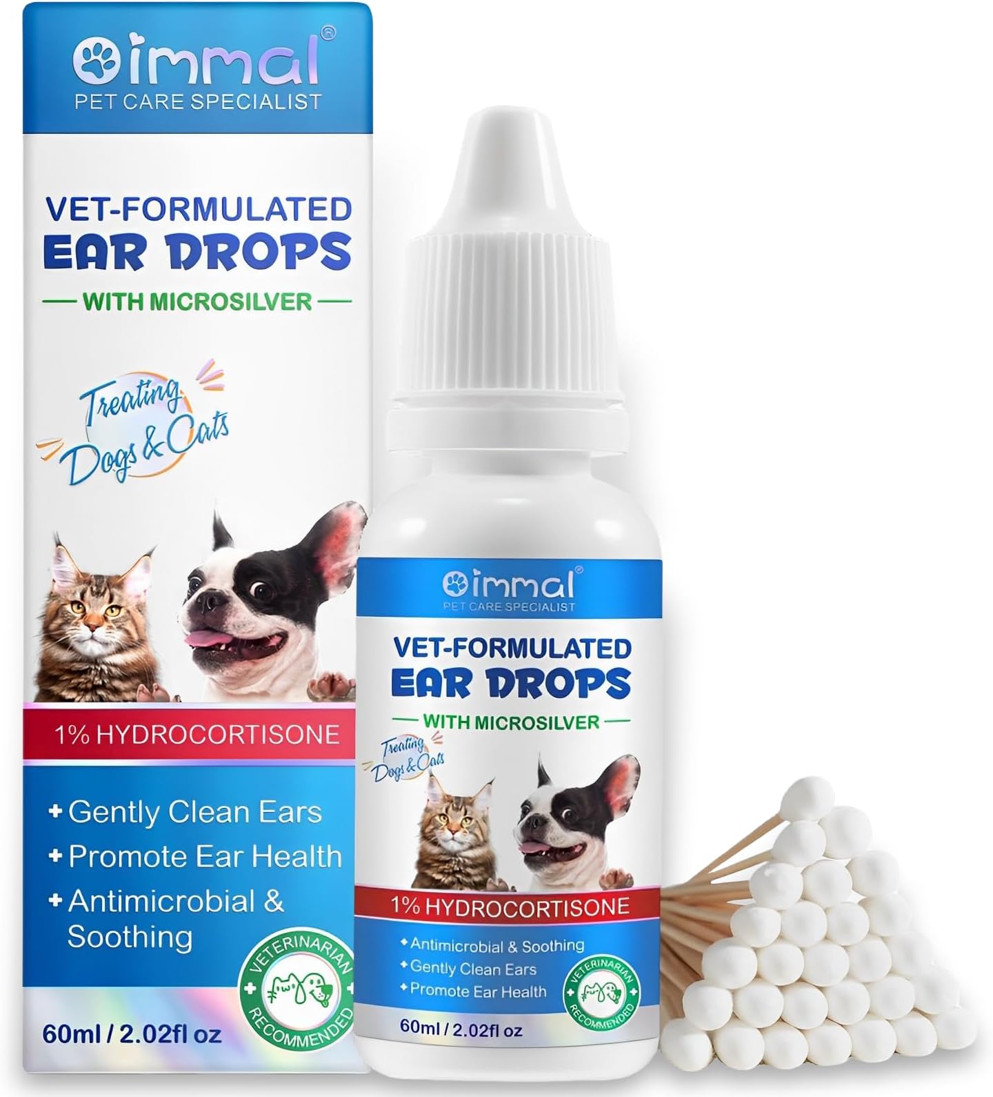 Dog Ear Cleaner, Ear Mite Treatment for Dogs & Cats, Dog Ear Infection ...