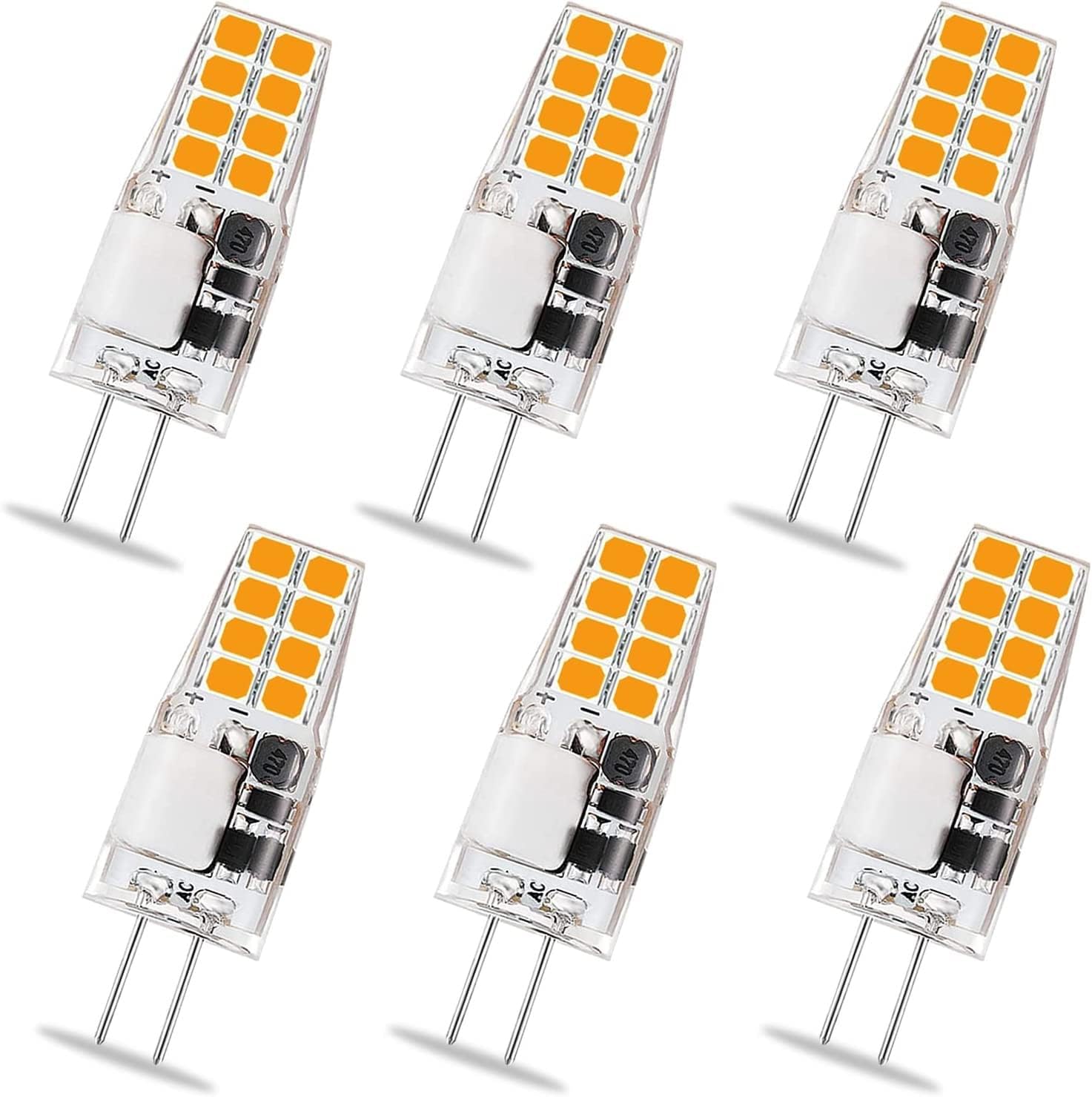 Amazon.com: RELYWE G4 LED dimmable Lamps, 3W G4 LED Bulbs 300LM ...