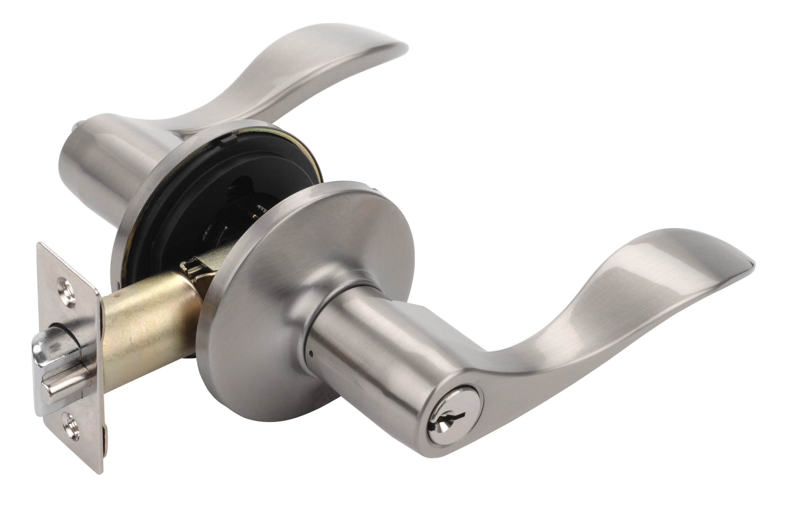Dynasty Hardware HER-00-US15 Heritage Lever Keyed Entry Set, Satin ...