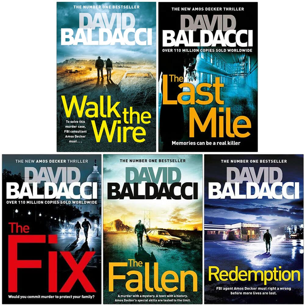 David Baldacci Amos Decker Series 5 Books Collection Set (Walk the Wire ...