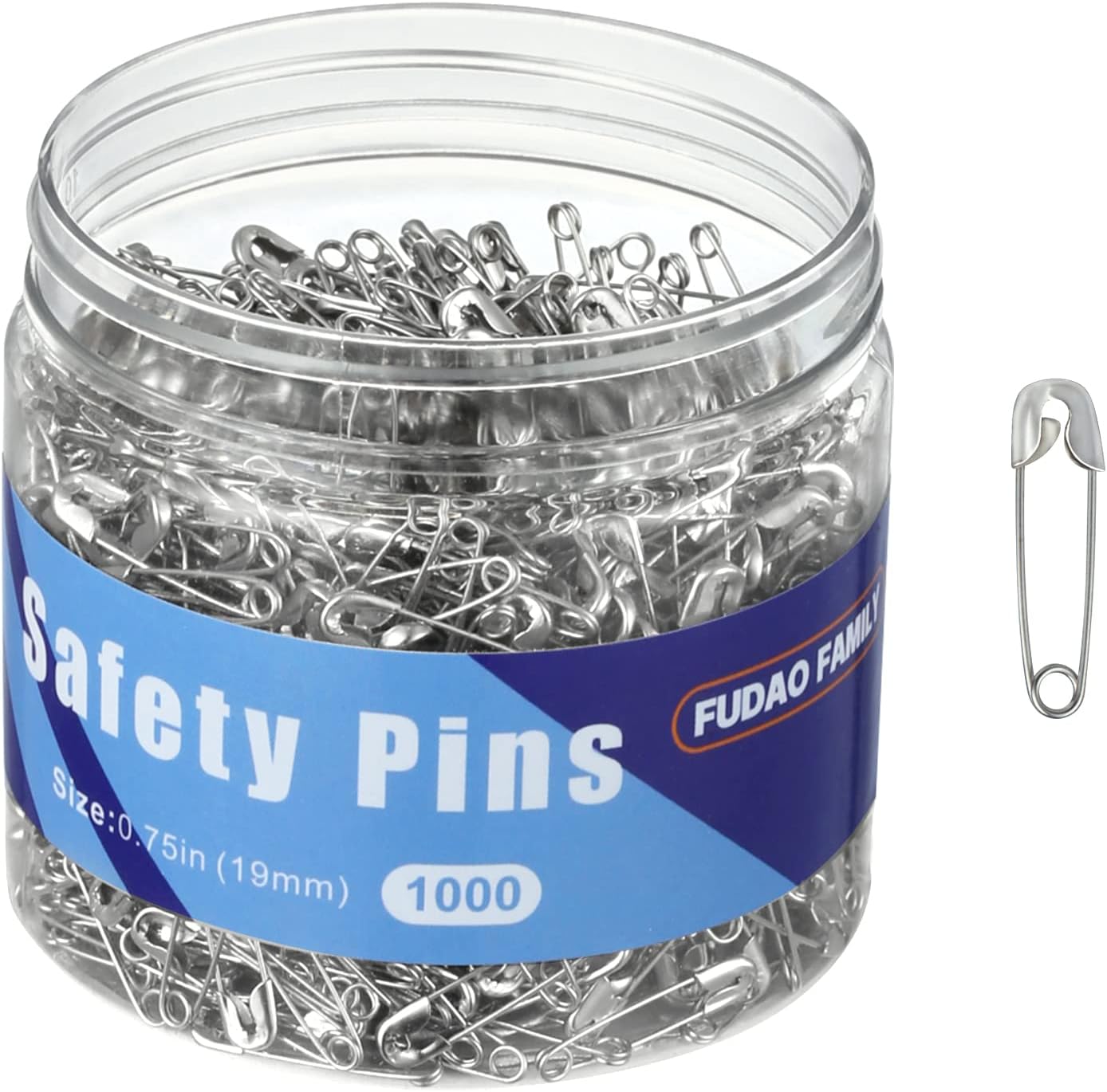 Amazon.com: 1,000 Pack Mini Safety Pins 0.75 inch (19mm), Small Safety ...