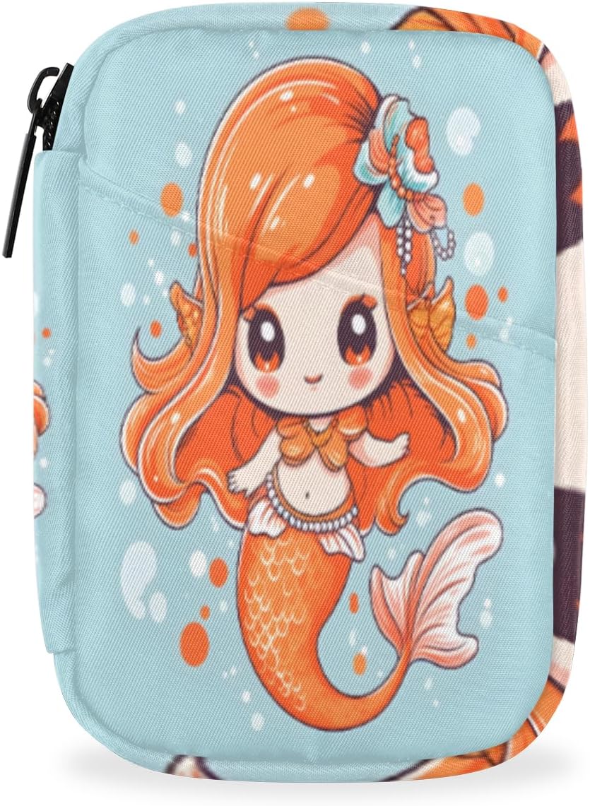 Amazon.com: Little Cute Mermaid Pill Box 7 Day Travel Pill Organizer ...
