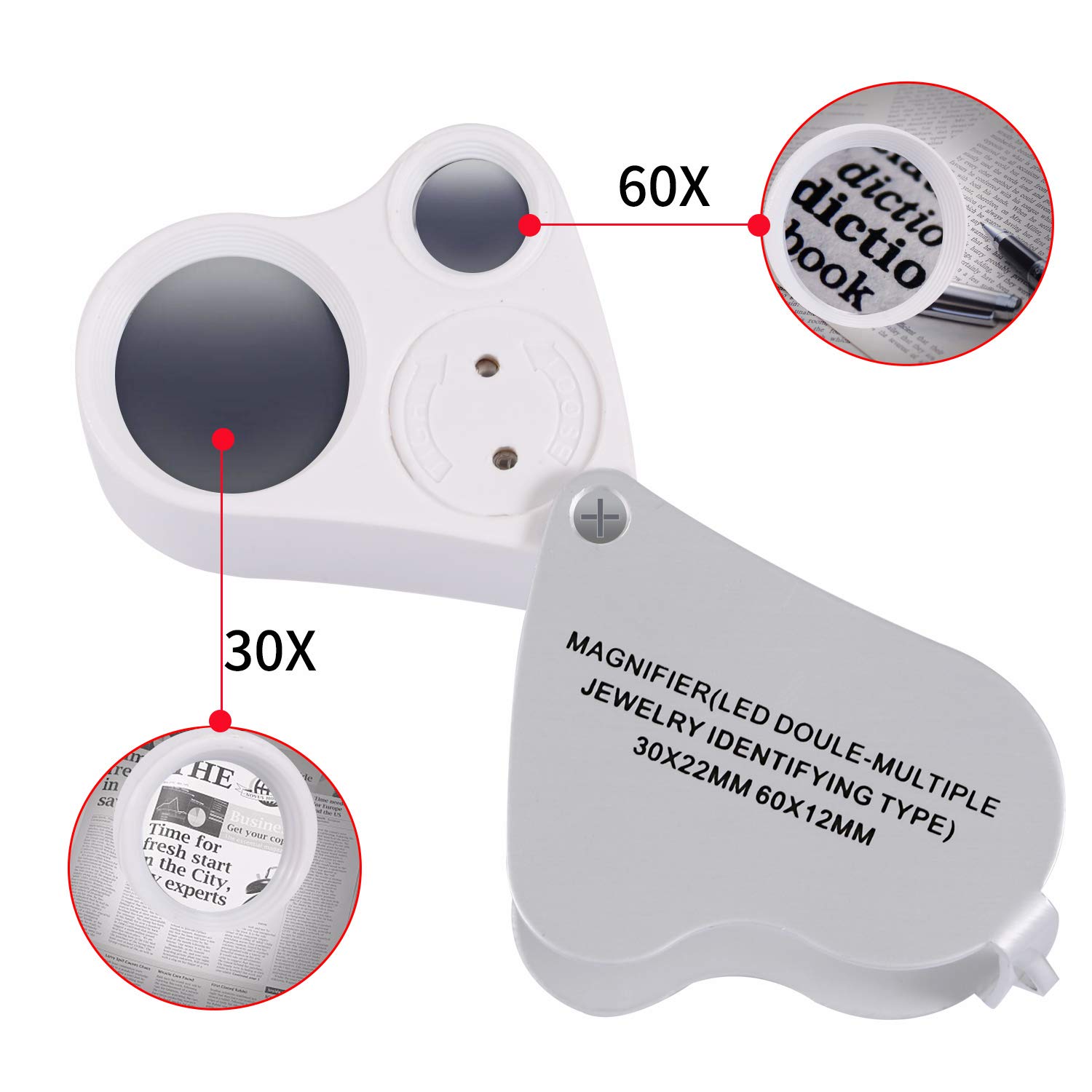 Snapklik.com : Jiusion Portable Lighted LED Illuminated Jewelry ...