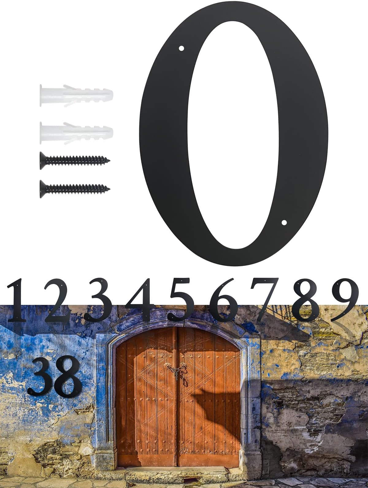 Amazon.com: 11 Inch Super Large House Numbers, Modern Address Numbers ...