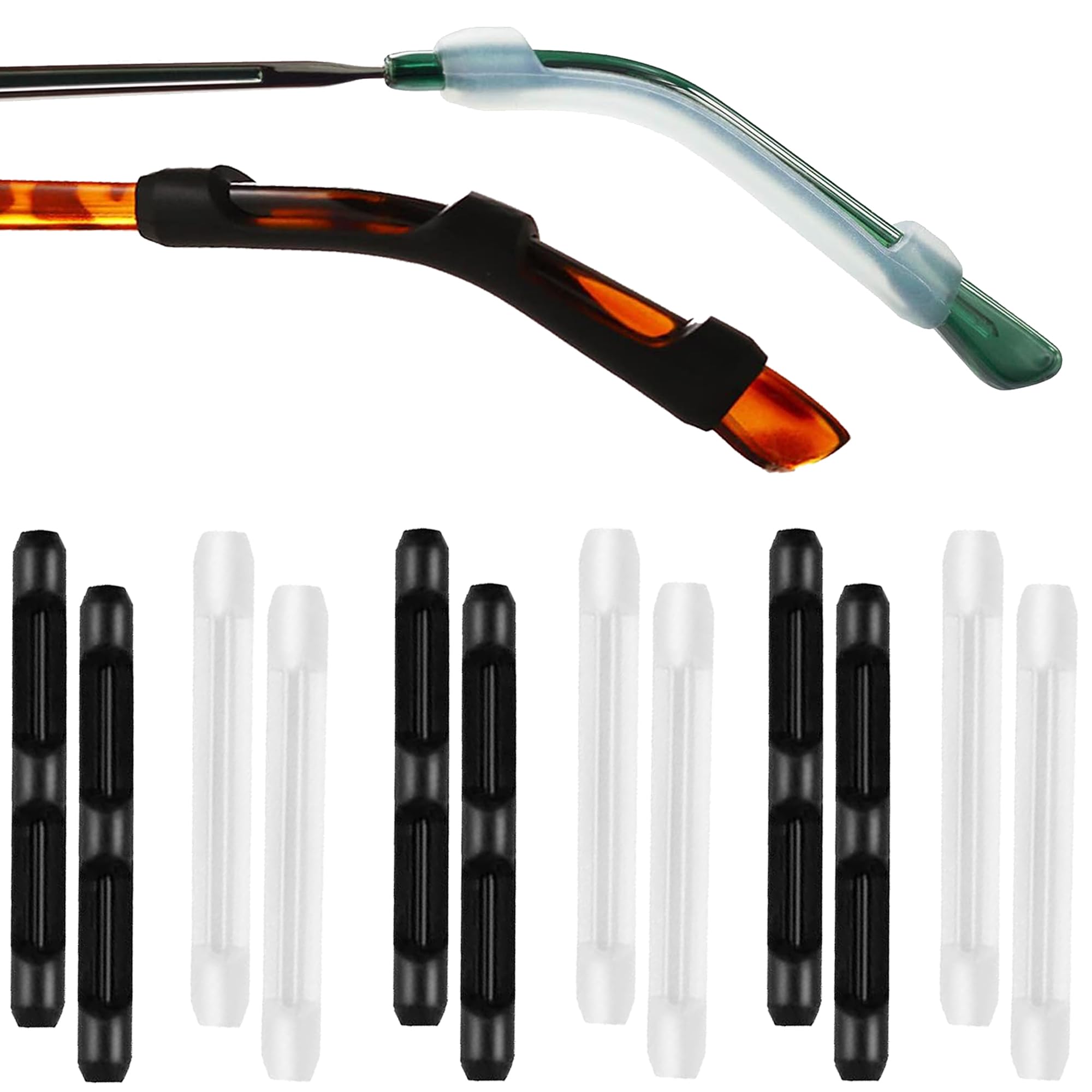 Amazon.com: OnlyBP® 12x Silicone Glasses Ear Cushion - Eye Glasses Ear ...