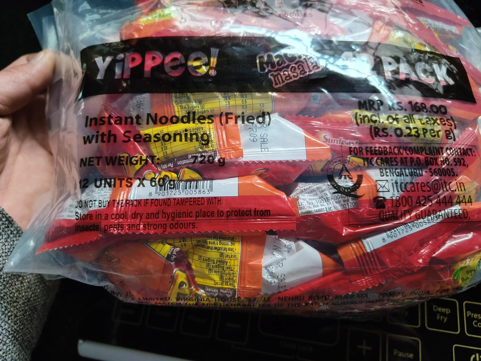 Sunfeast YiPPee! Magic Masala, Instant Noodles 720g/810g/840g (Pack of ...