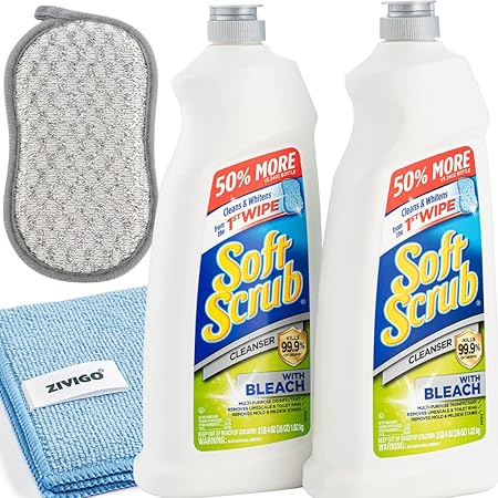 Amazon.com: Soft Scrub Multi-Purpose Kitchen and Bathroom Cleanser with ...