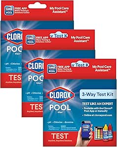 Amazon.com : Clorox® Pool&Spa™ Swimming Pool 3-Way Water Test Kit ...
