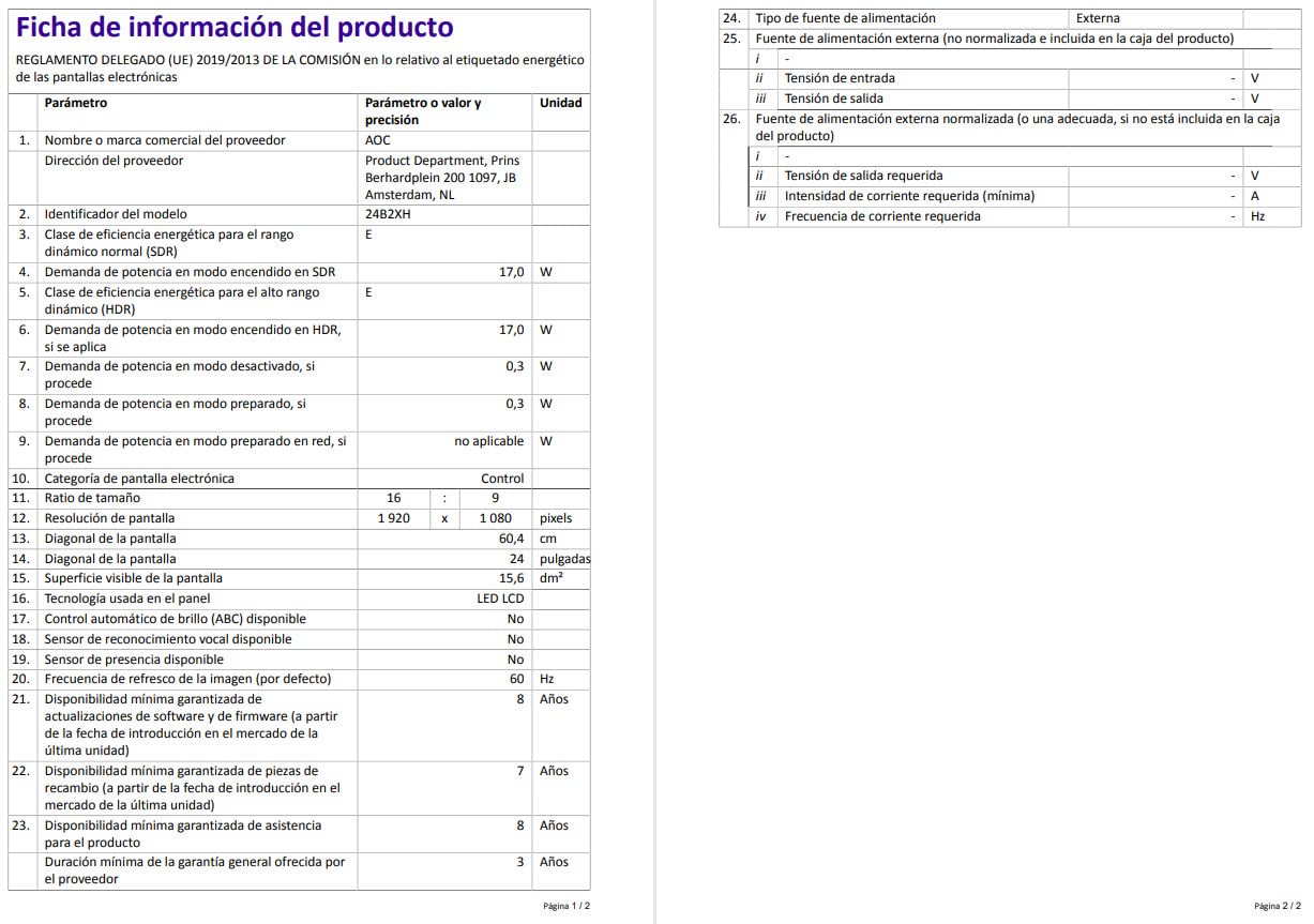 Samsung S27F354 - Monitor de 27" (Full HD, 1920x1080, LED, 4ms, 250 cd ...