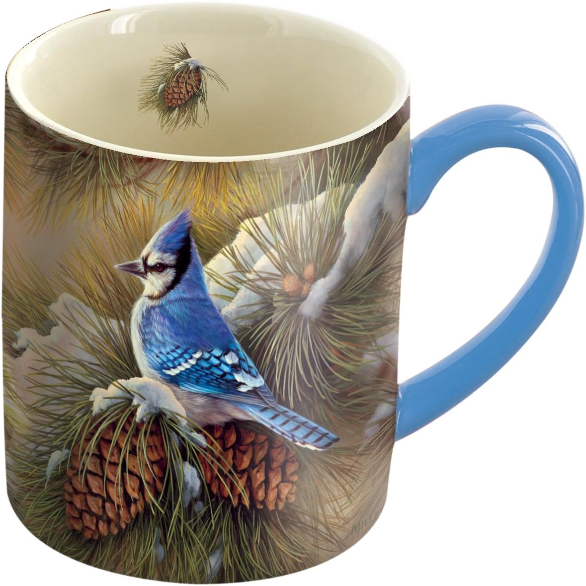 Amazon.com | Lang December Blue Jay Mug, 14-Ounce: Coffee Cups & Mugs