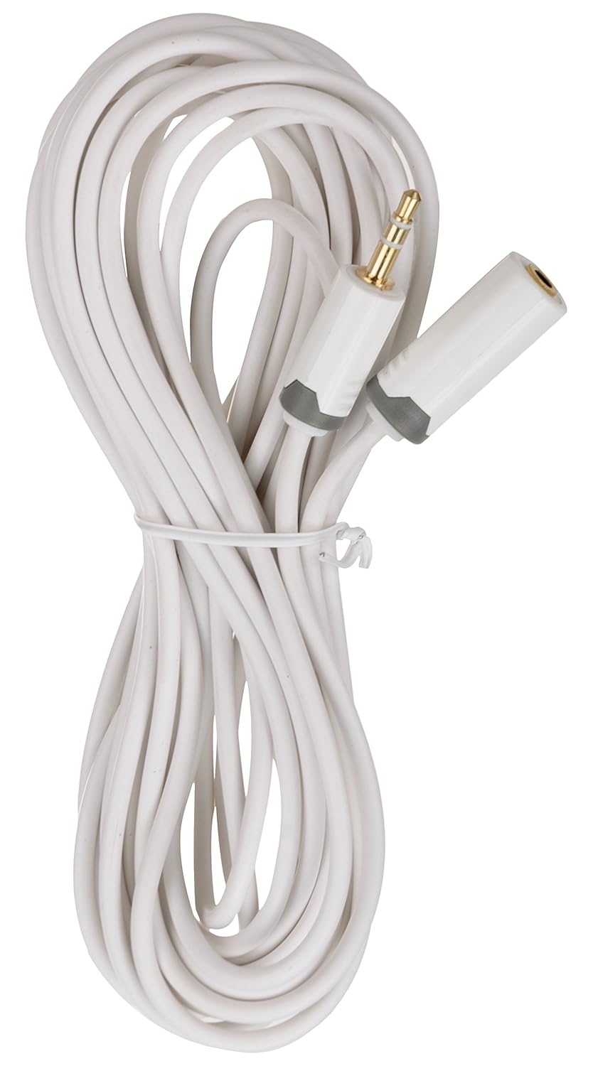 Stackfine GI 282C Stereo Extension Cable for Audio Pins 3.5mm (White ...