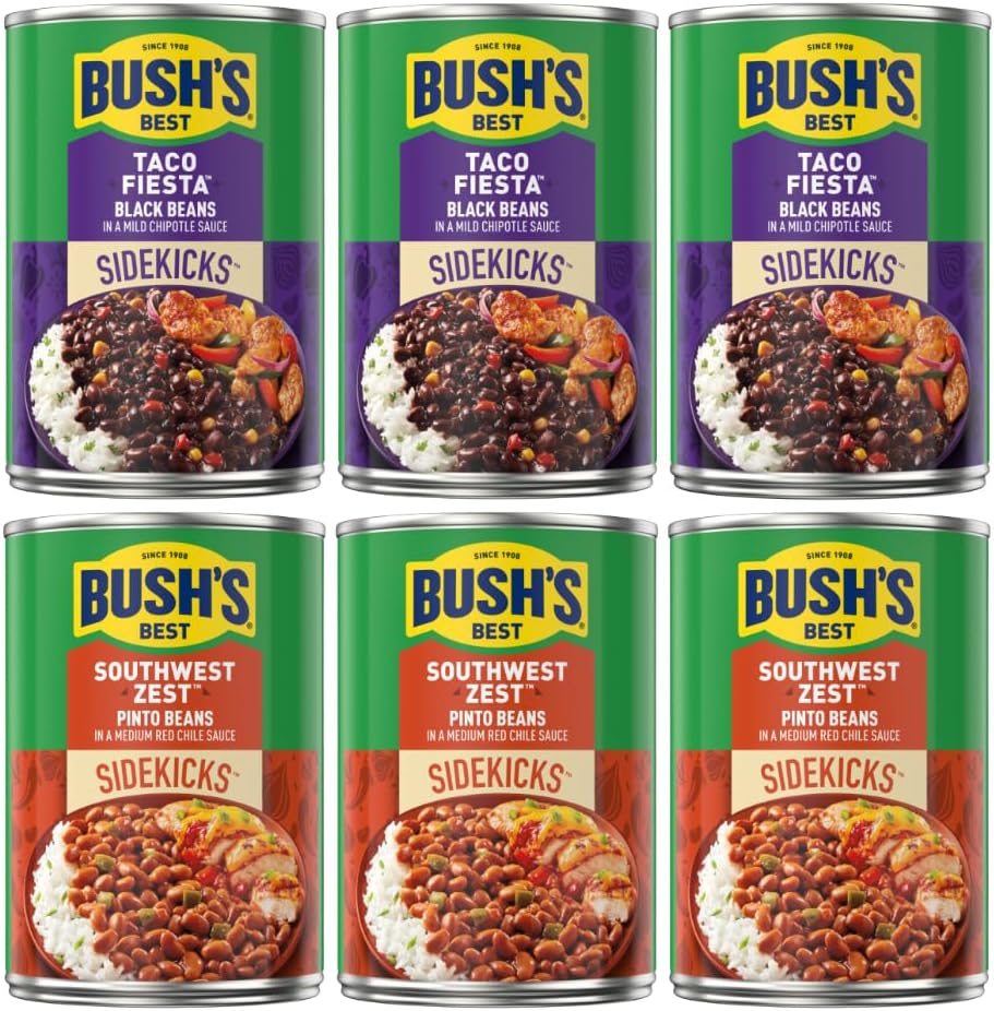 Amazon.com : Bush's Best Baked Beans, Sidekicks Variety Pack, Southwest ...