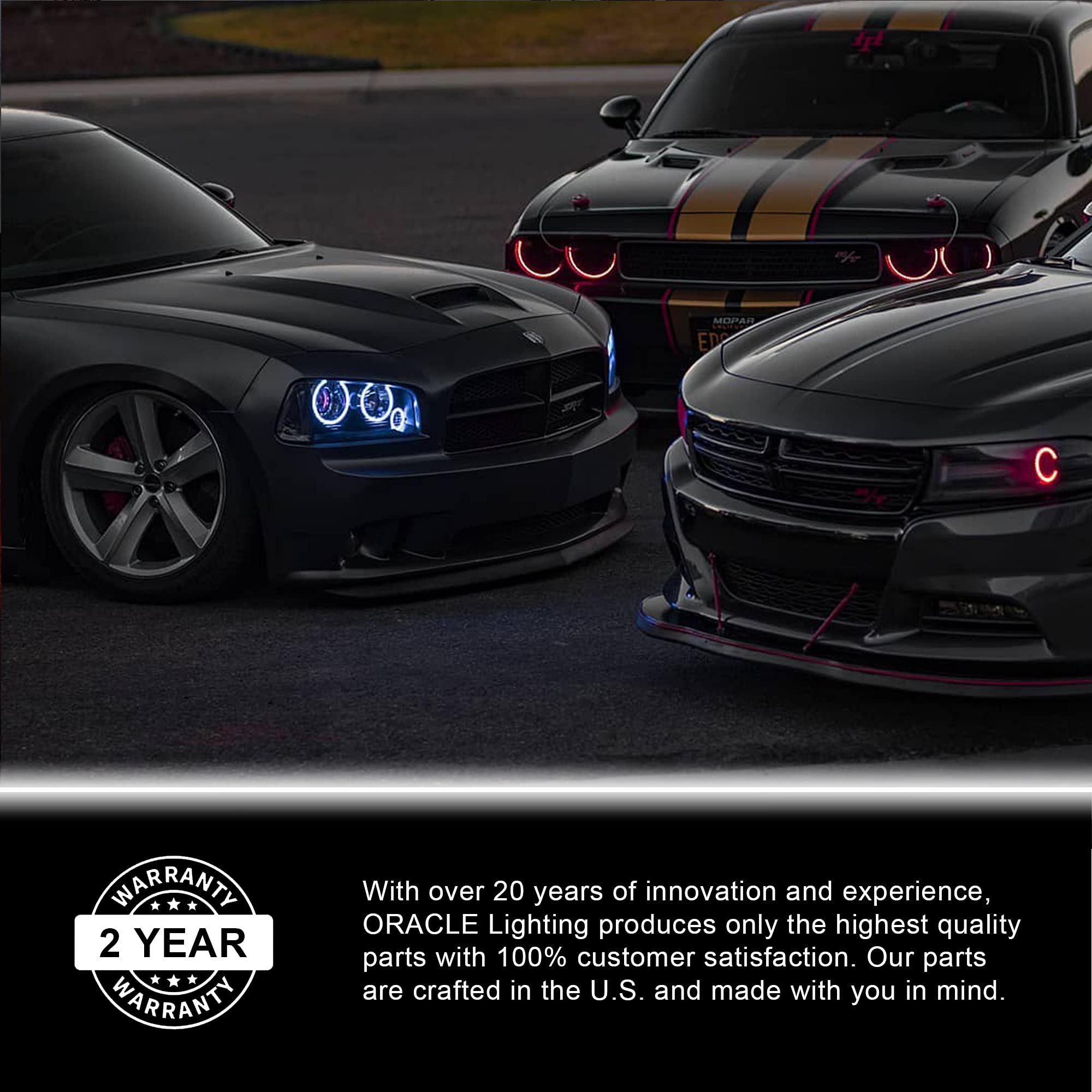 Oracle Halo Headlights For Wrangler