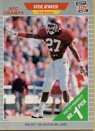 Amazon.com: 1989 Pro Set #492 Steve Atwater Denver Broncos NFL Football ...